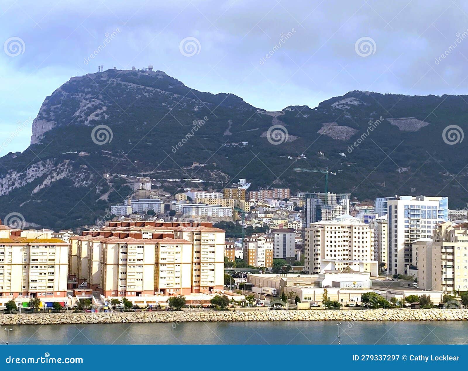Gibraltar Harbour Port with the Iconic Rock of Gibraltar in the ...