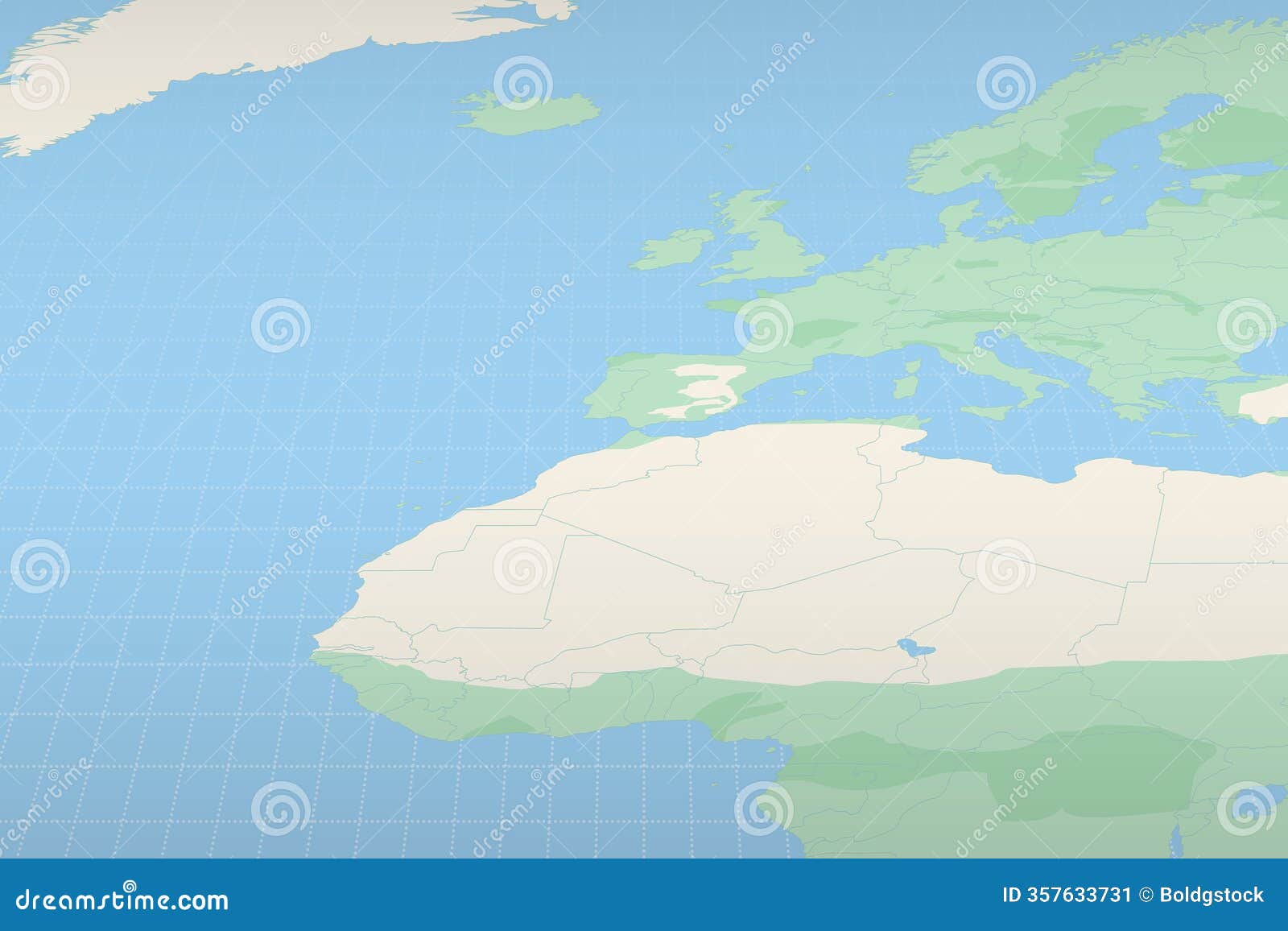 Gibraltar Highlighted on a Detailed Map, Geographic Location of ...