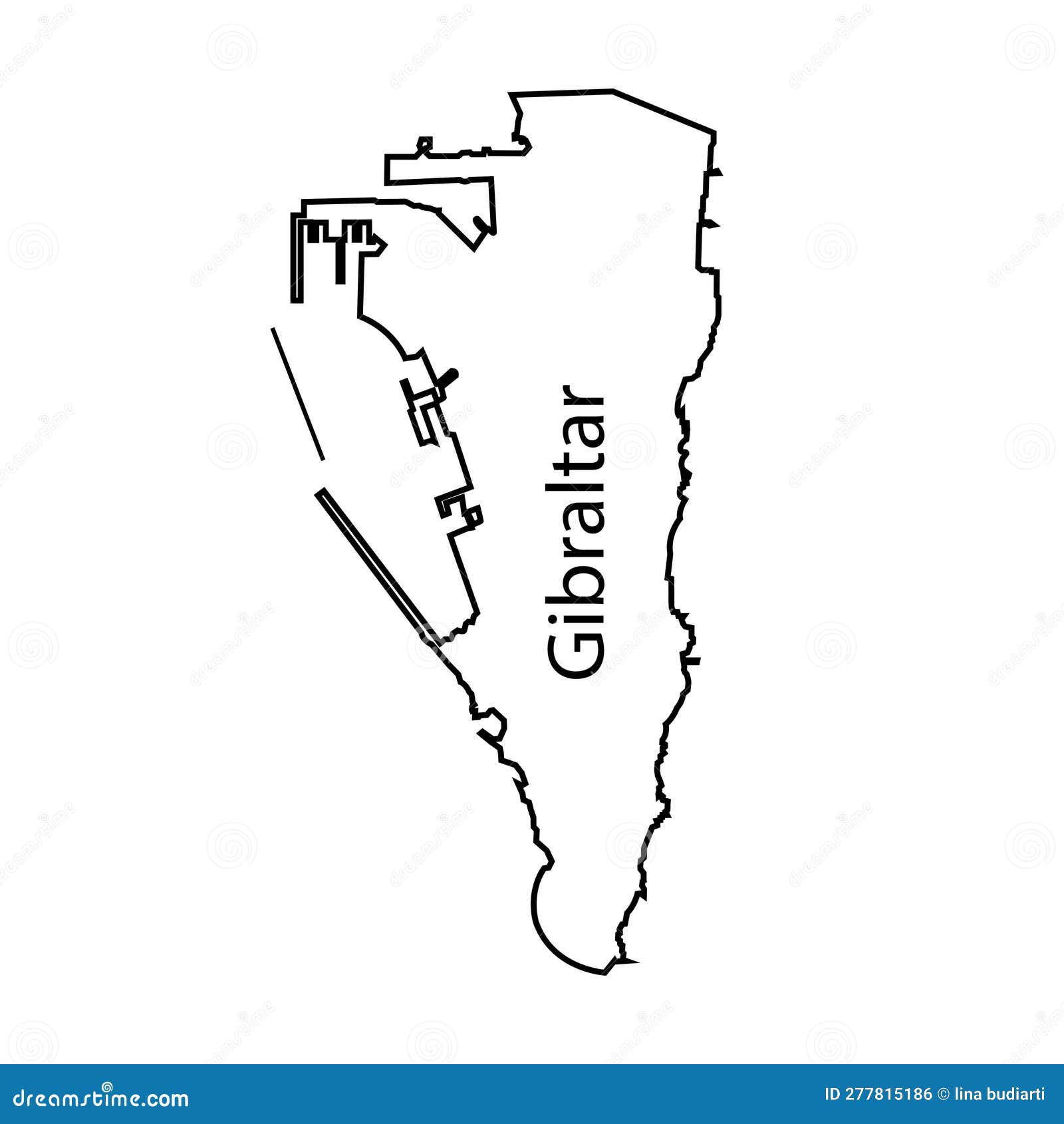 Gibraltar Map Icon Vector Illustration | CartoonDealer.com #278119330