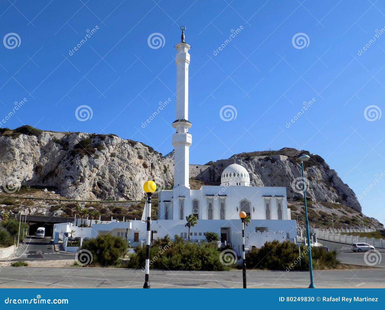 Gibraltar-Muslim Mosque stock photo. Image of europe - 80249830