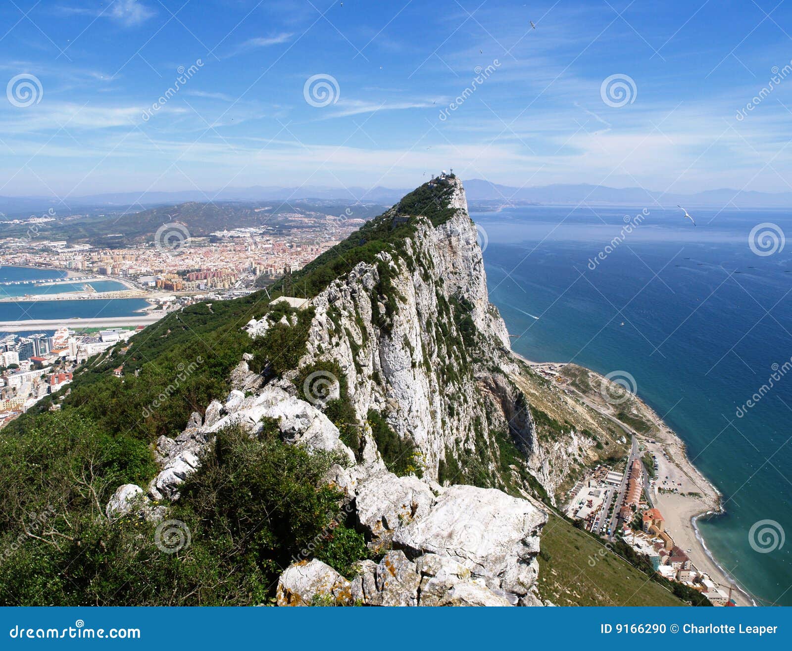 Gibraltar View stock photo. Image of british, europe, blue - 9166290
