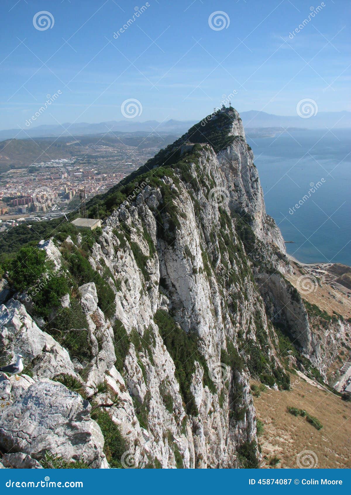 Gibraltar stock image. Image of escarpment, fell, cliff - 45874087