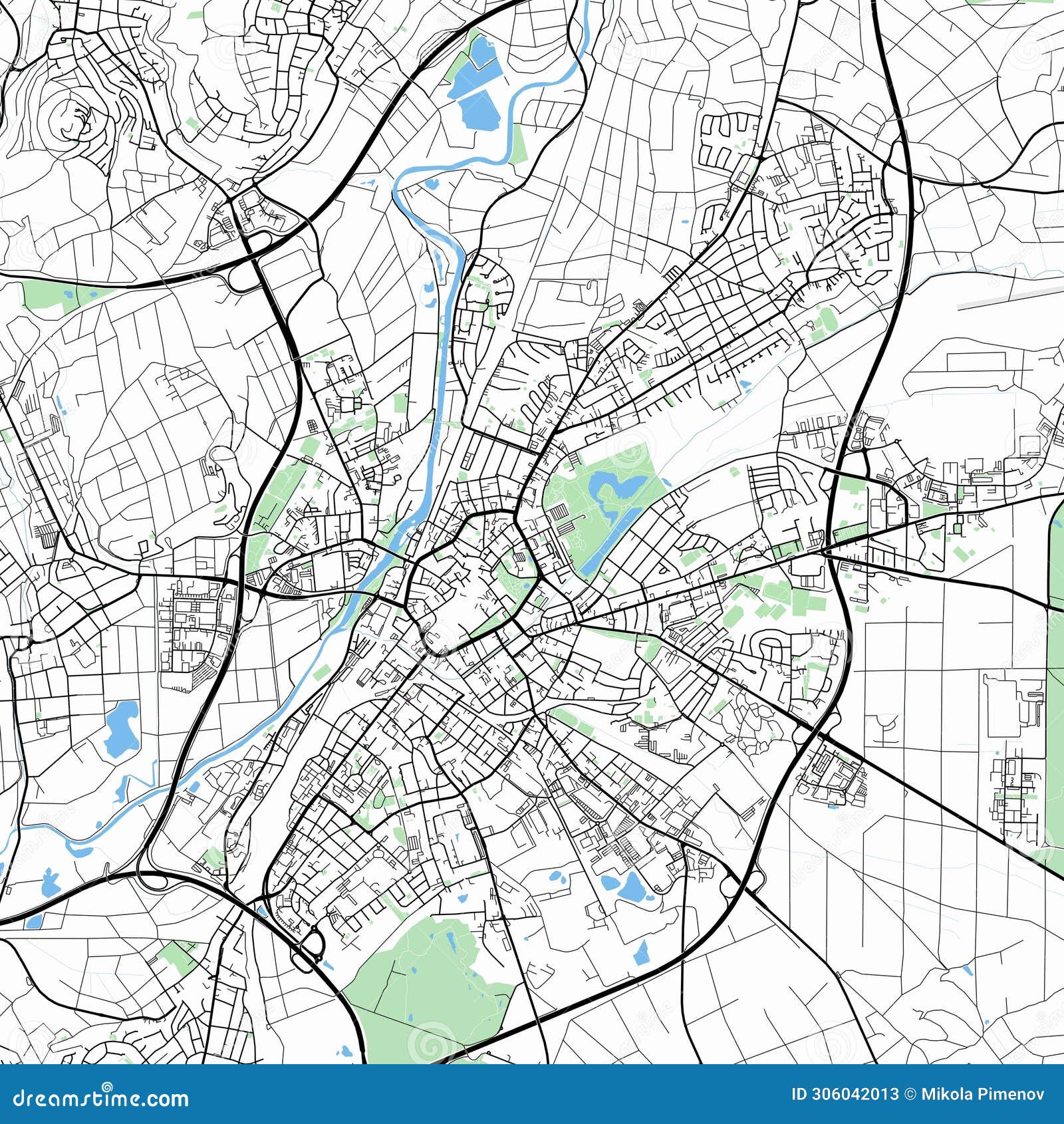 The Giessen map. stock illustration. Illustration of font - 306042013