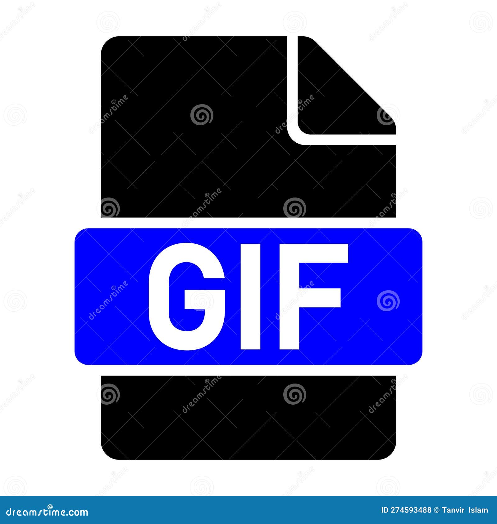 GIF File Format Icon stock vector. Illustration of bangladesh - 274593488