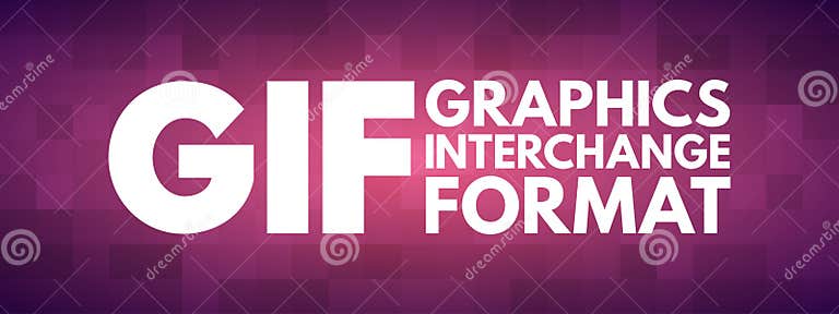 GIF - Graphics Interchange Format Acronym Stock Illustration ...
