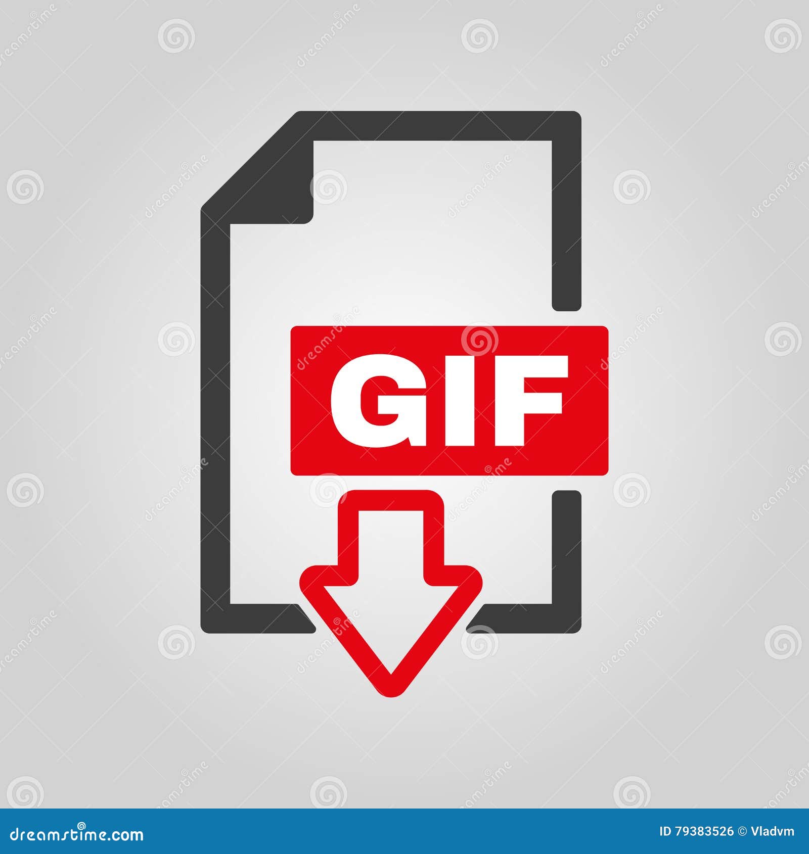 The GIF Icon. File Format Symbol Stock Vector - Illustration of ...