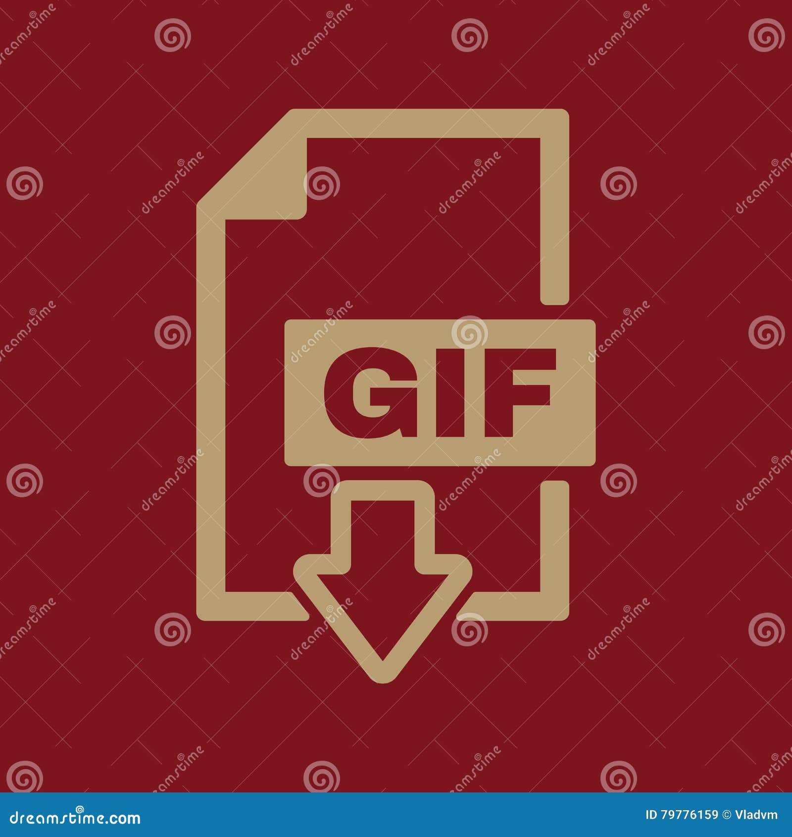 The GIF Icon. File Format Symbol Stock Vector - Illustration of eps10 ...