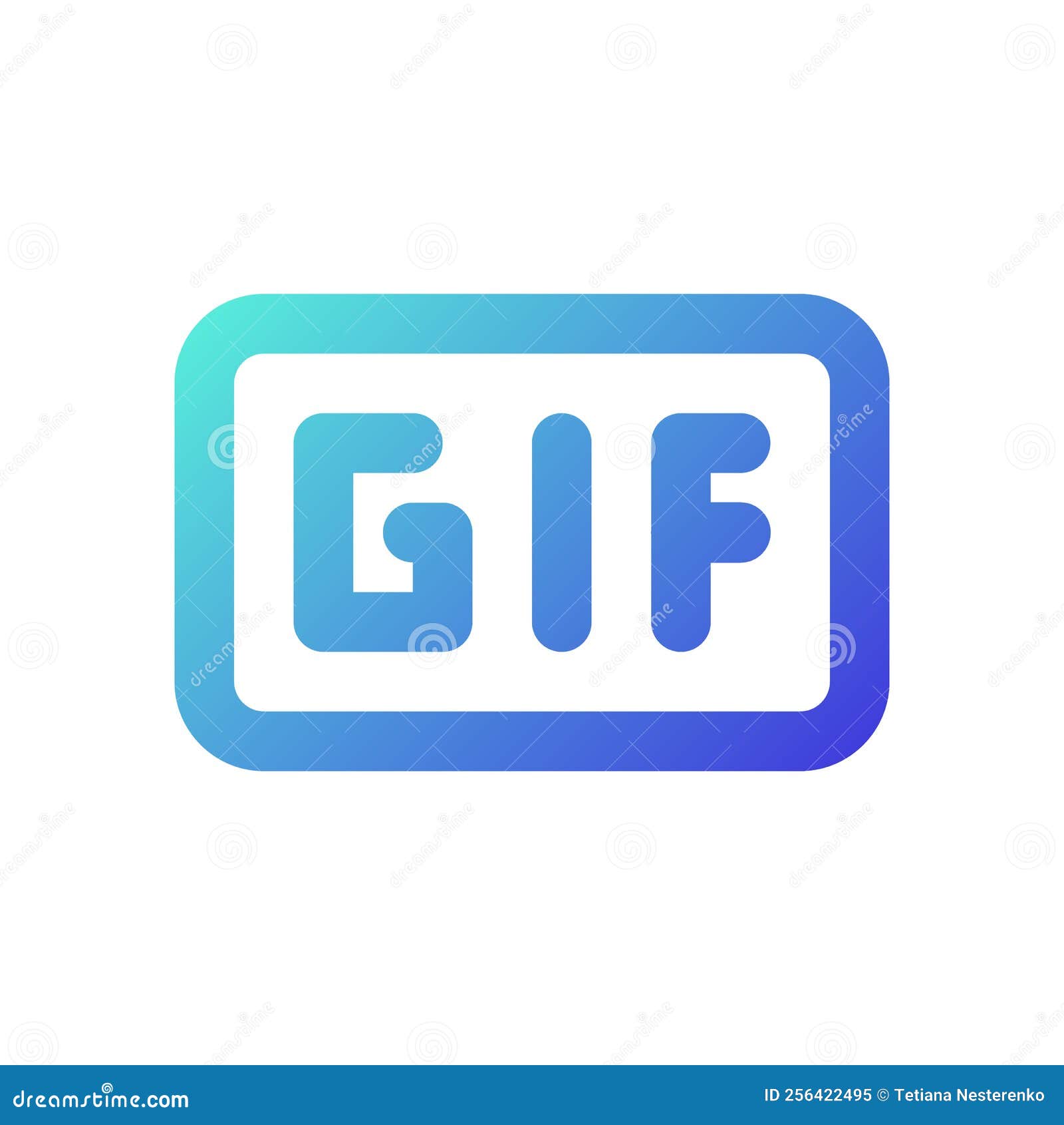 GIF Pixel Perfect Gradient Linear Ui Icon Stock Vector - Illustration ...