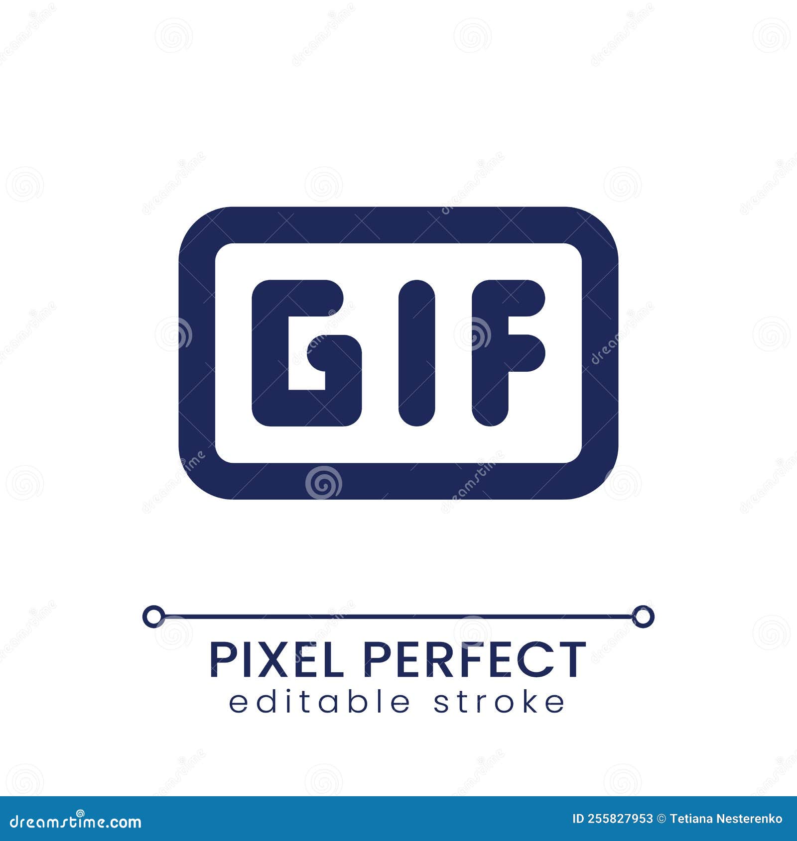 GIF Pixel Perfect Linear Ui Icon Stock Vector - Illustration of digital ...