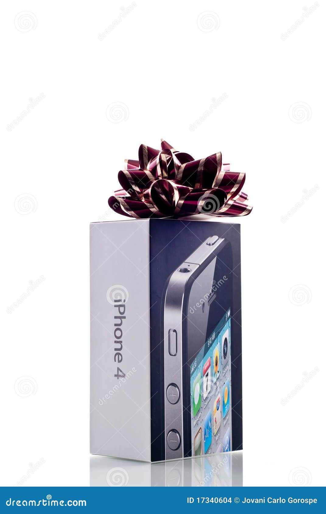 Gift of Apple iPhone 4 editorial stock image. Image of entertainment ...