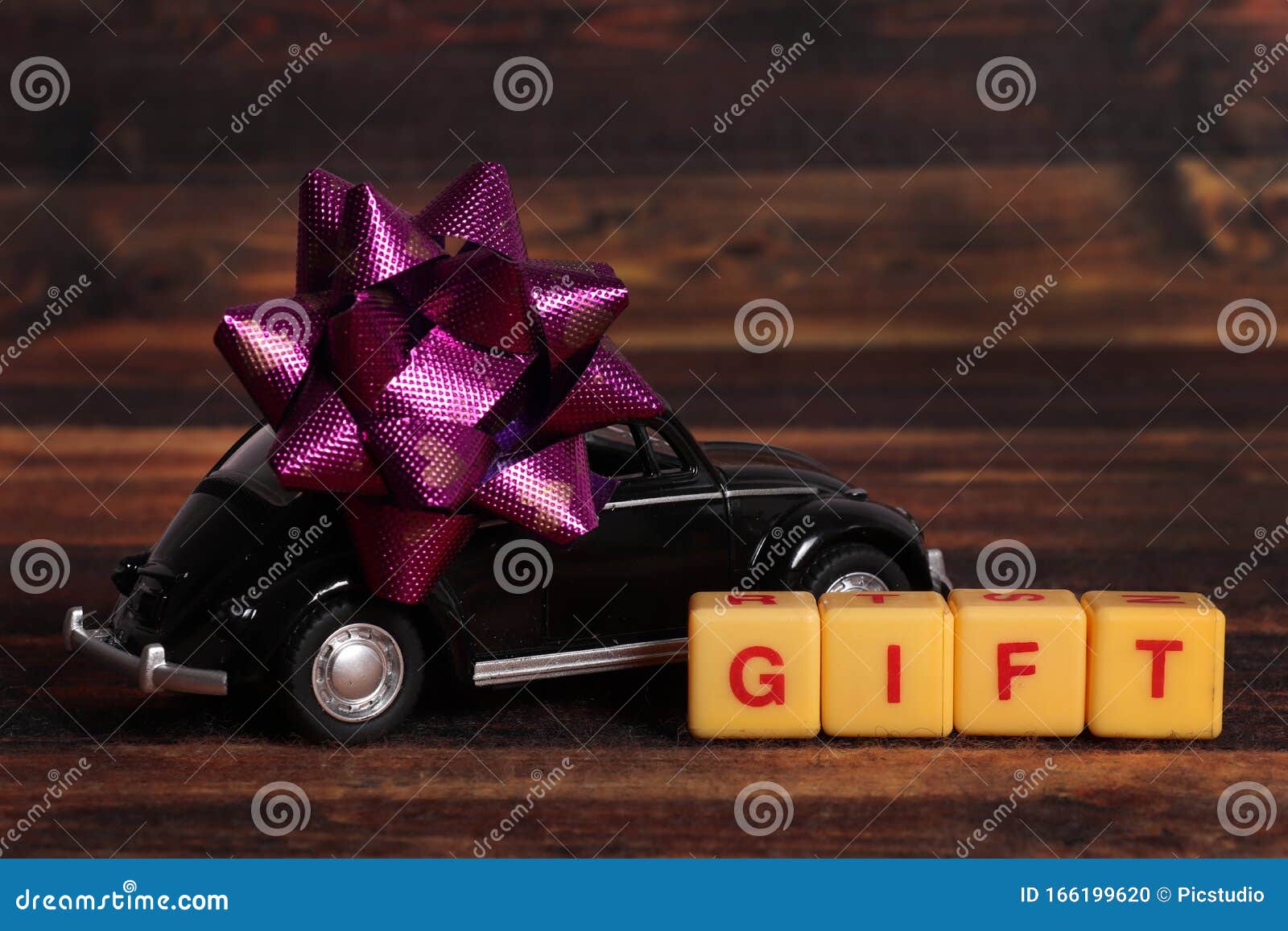 Gift stock photo. Image of ribbon, black, automobile - 166199620