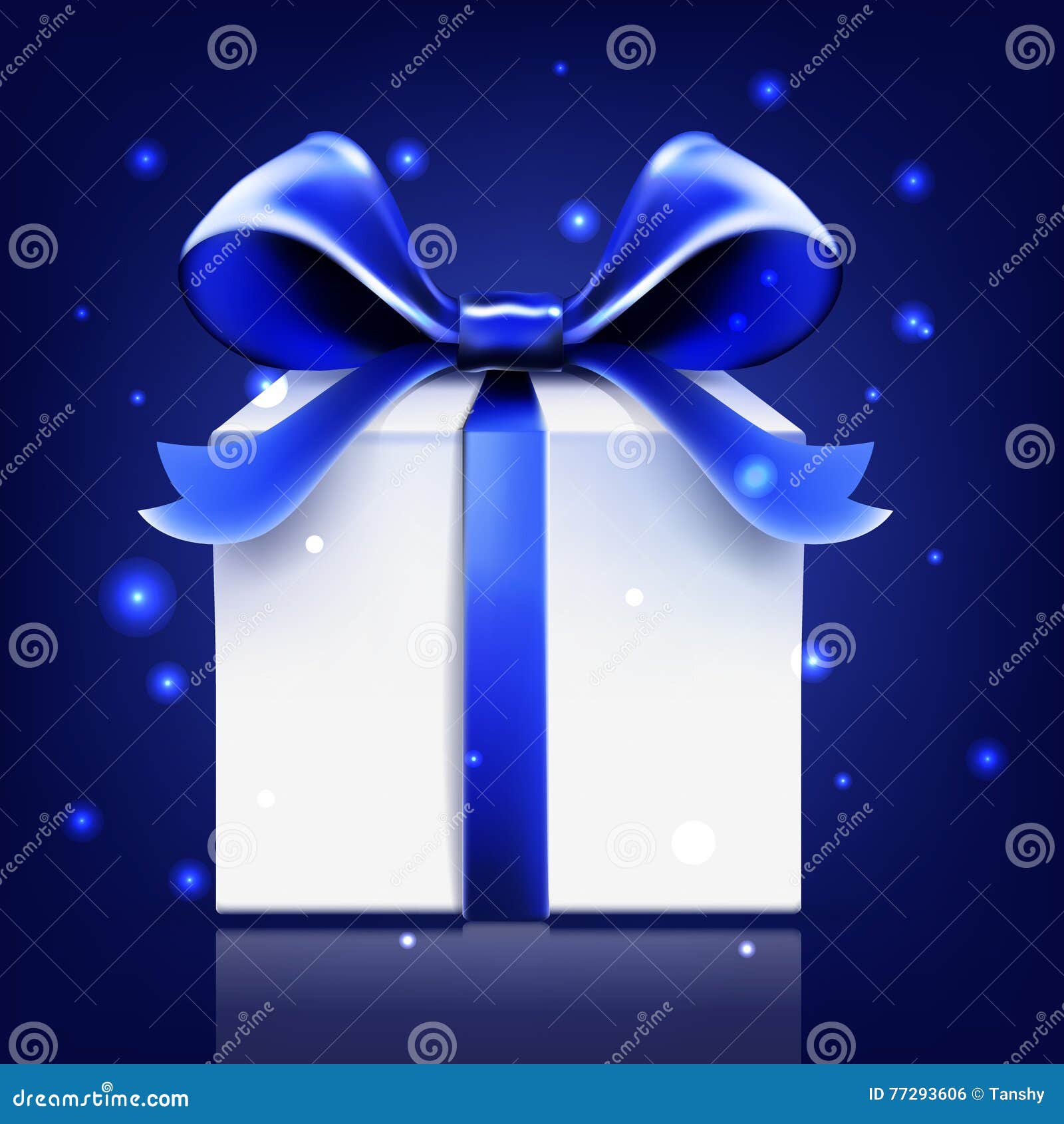 Gift, Blue Ribbon Bow, Vector Stock Vector - Illustration of blue, gift ...