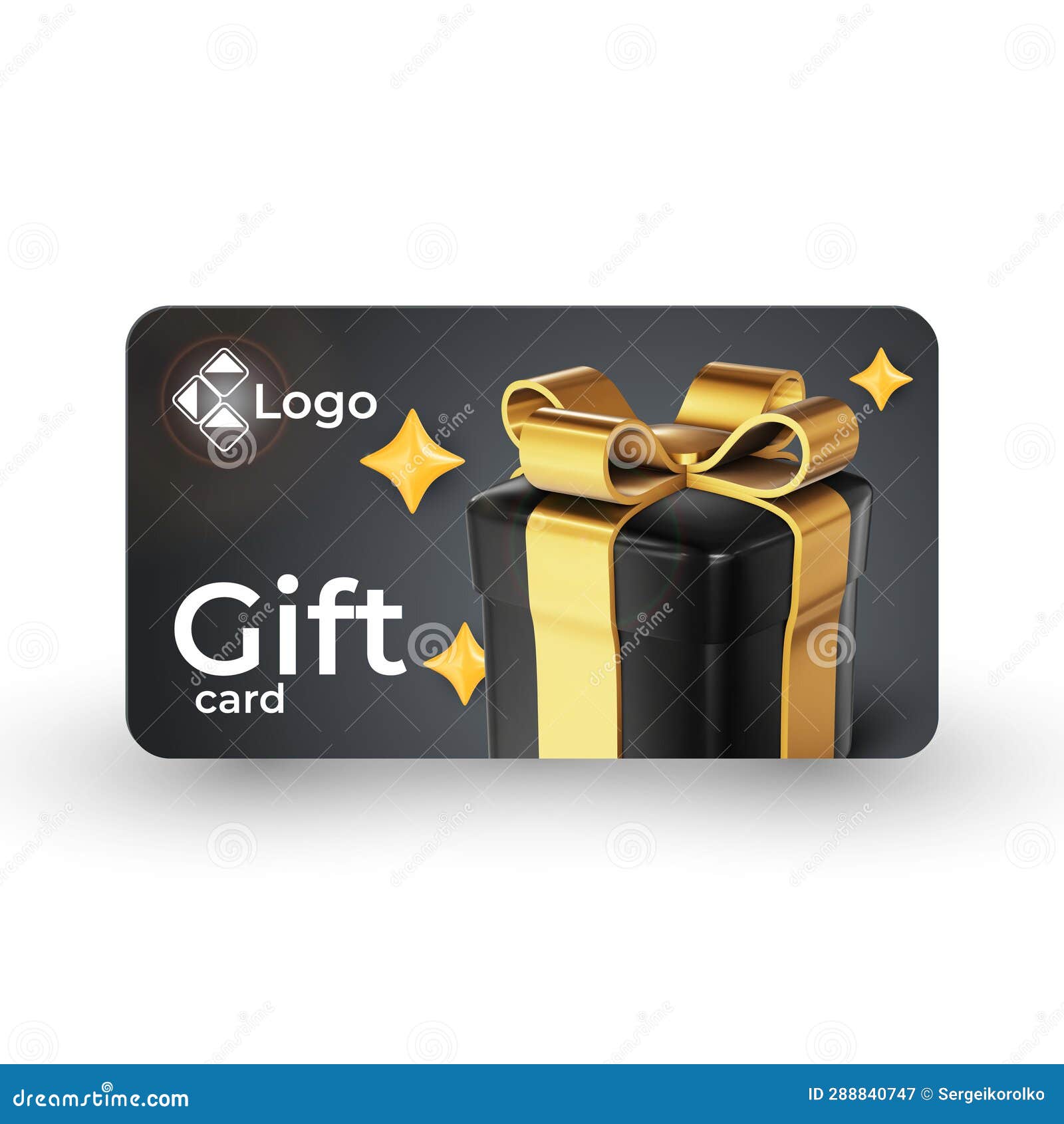 Gift or Bonus Card, Reward Card Design Template. Customer Loyalty ...
