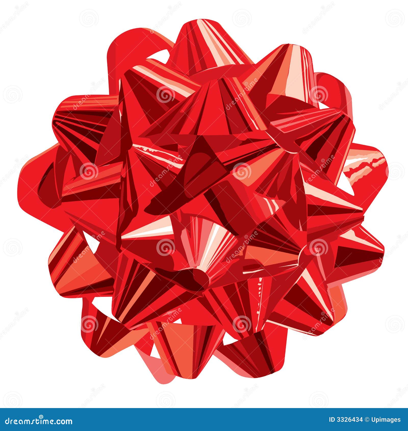Gift Bow (illustration) stock vector. Illustration of christmas - 3326434