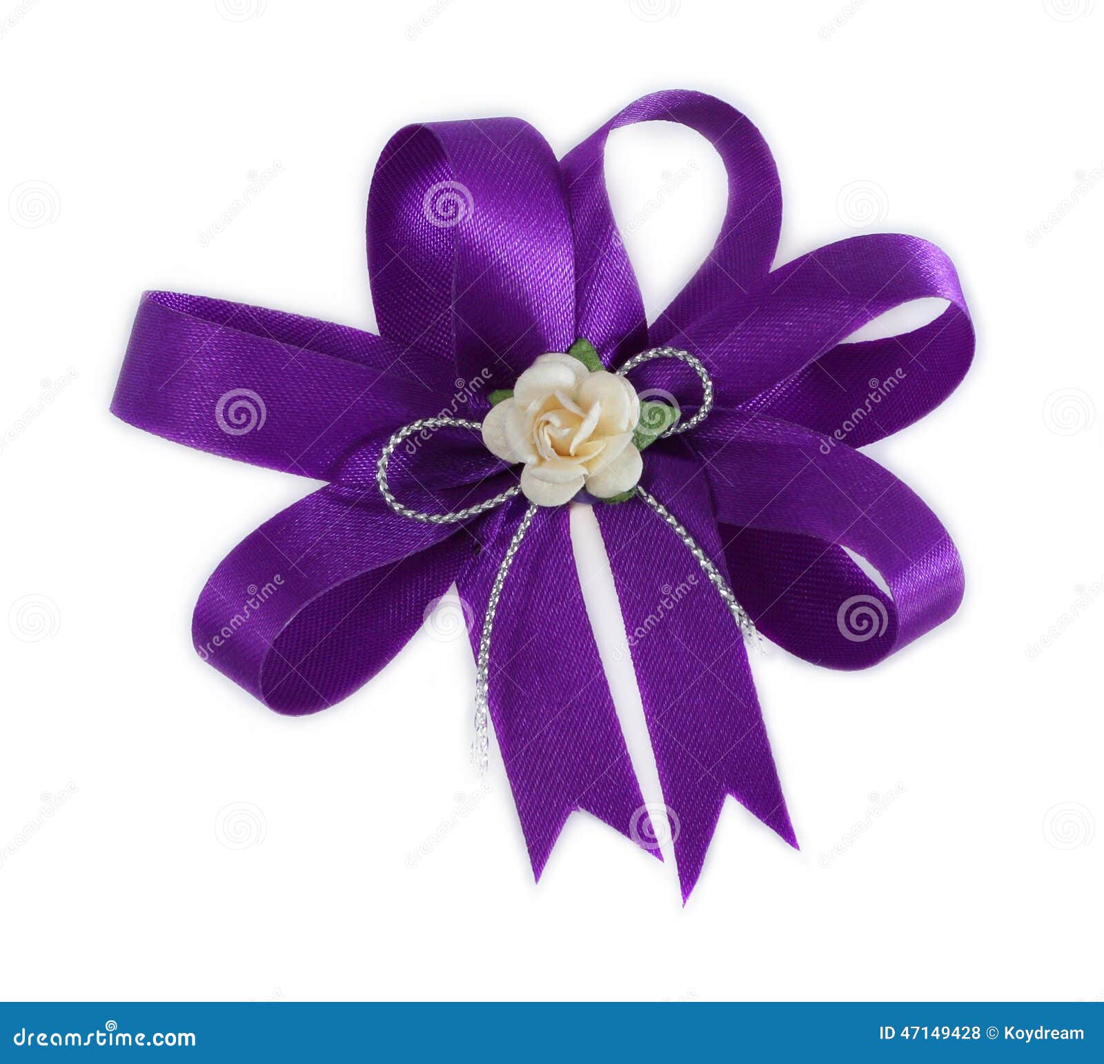 Gift Bow Purple for Gift in Celebrations. Stock Photo - Image of purple ...