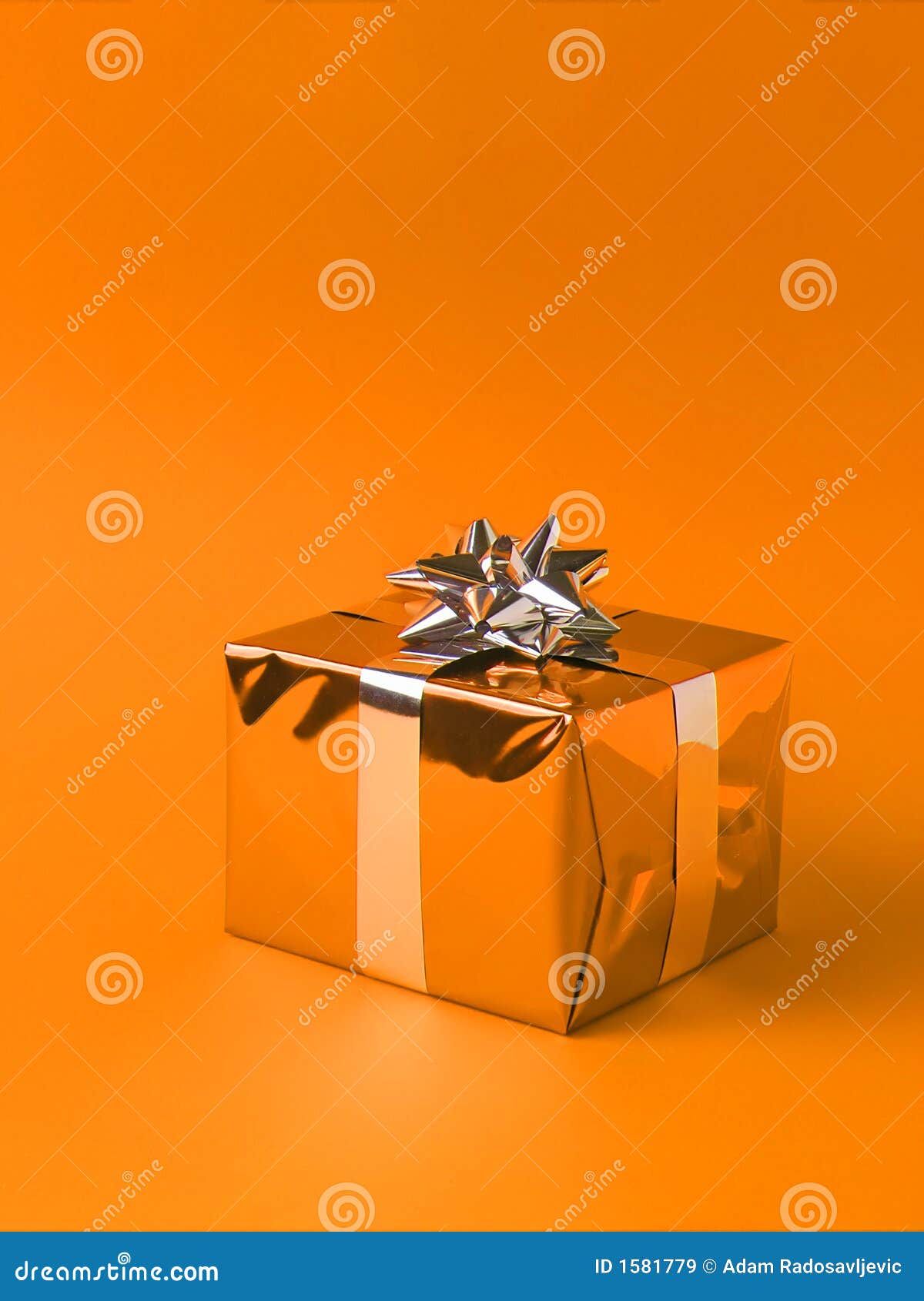 Orange Gift Box Royalty-Free Stock Photography | CartoonDealer.com ...
