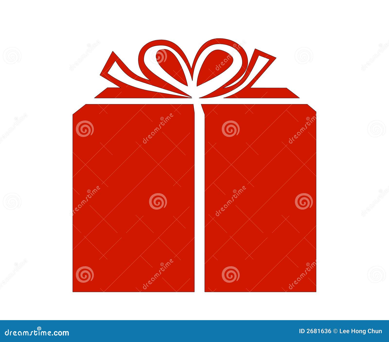 Gift box stock illustration. Illustration of gift, ribbon - 2681636