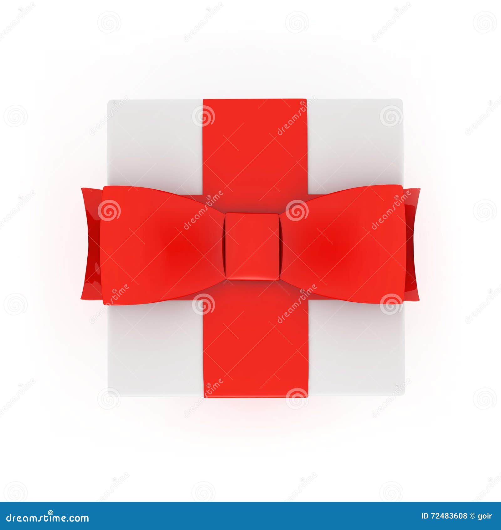 Gift box from above stock illustration. Illustration of card - 72483608