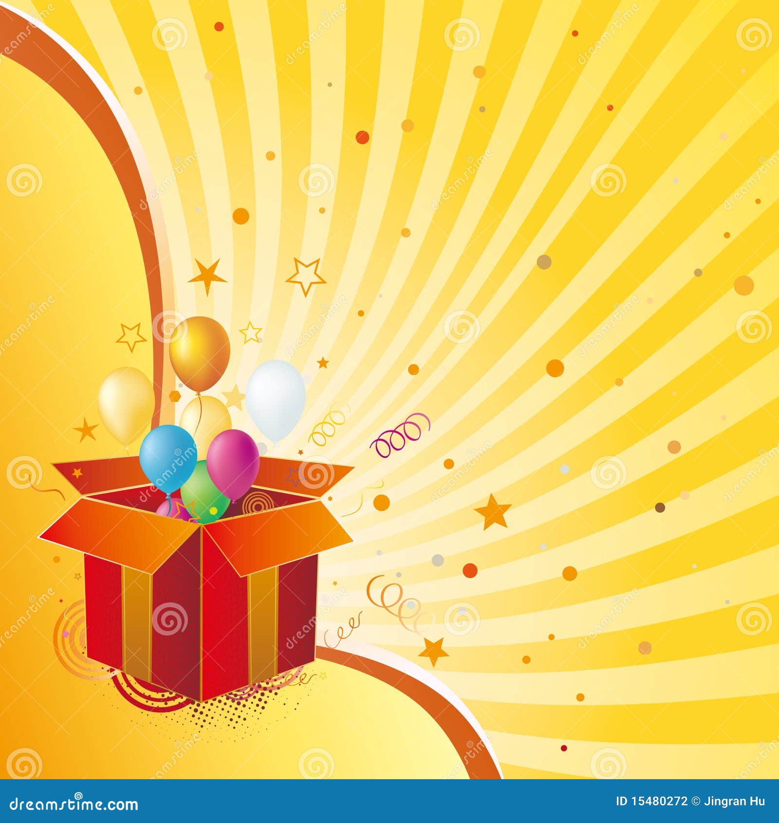 Gift Box and Abstract Background Stock Vector - Illustration of ...