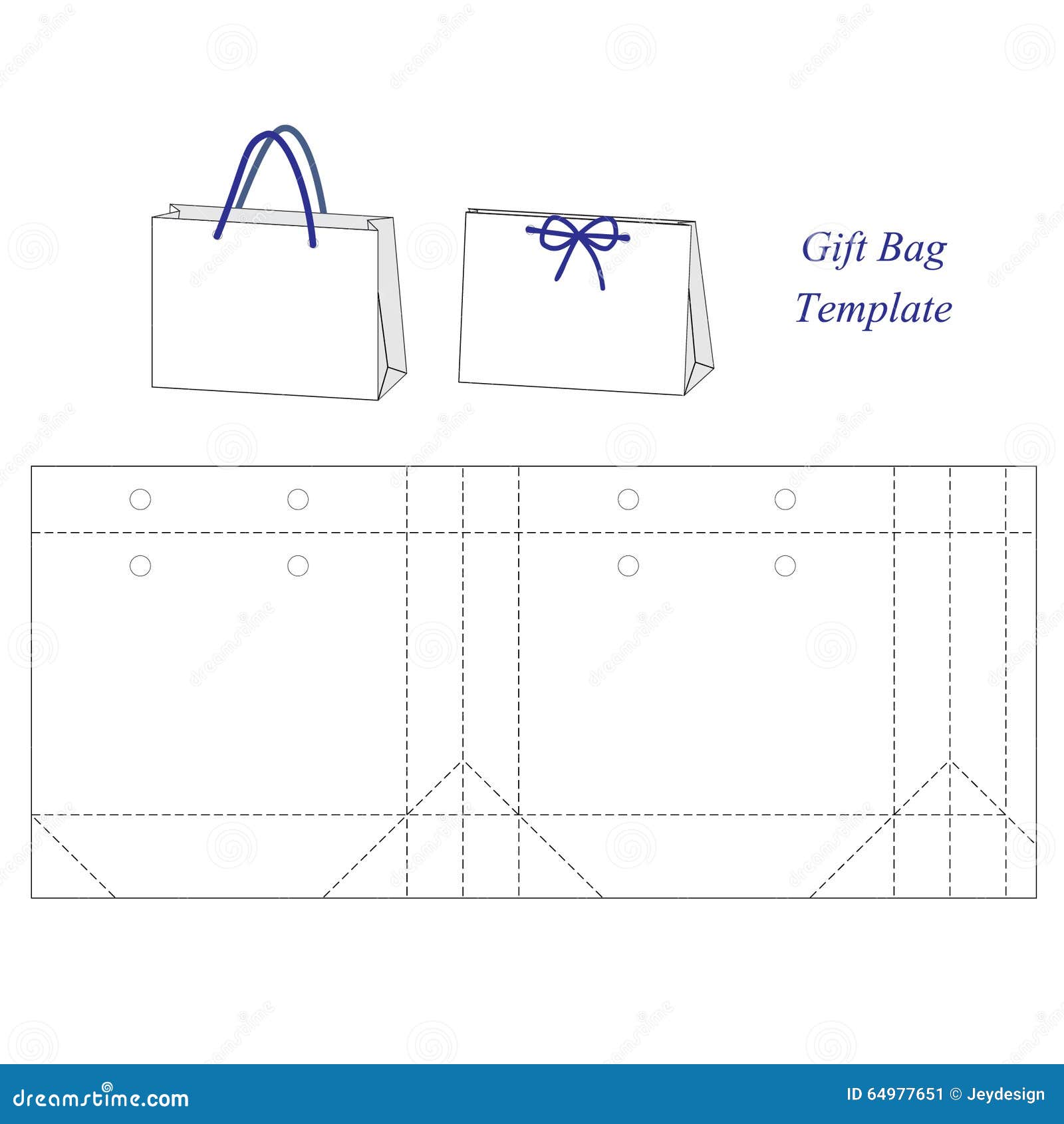 Gift box, blank stock vector. Illustration of marketing - 64977651