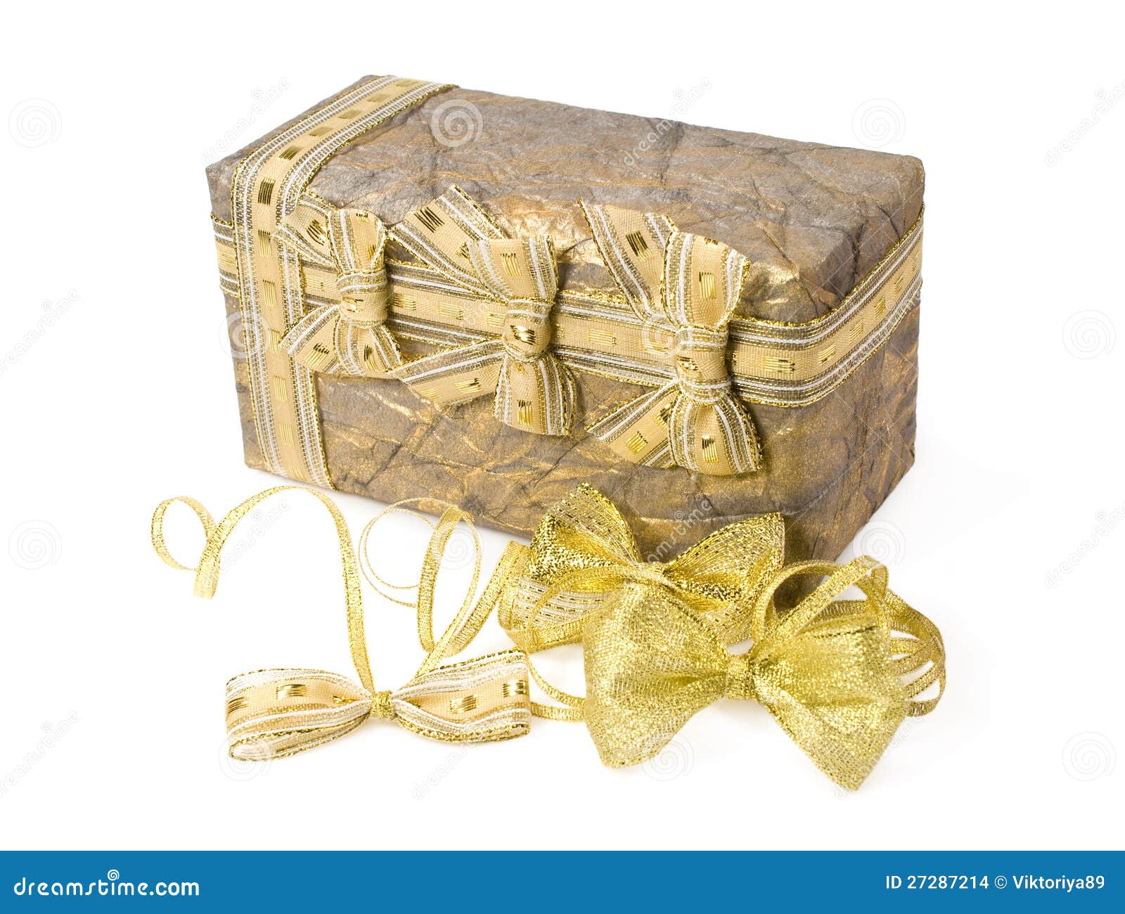 Gift box with bows stock photo. Image of holiday, decor - 27287214