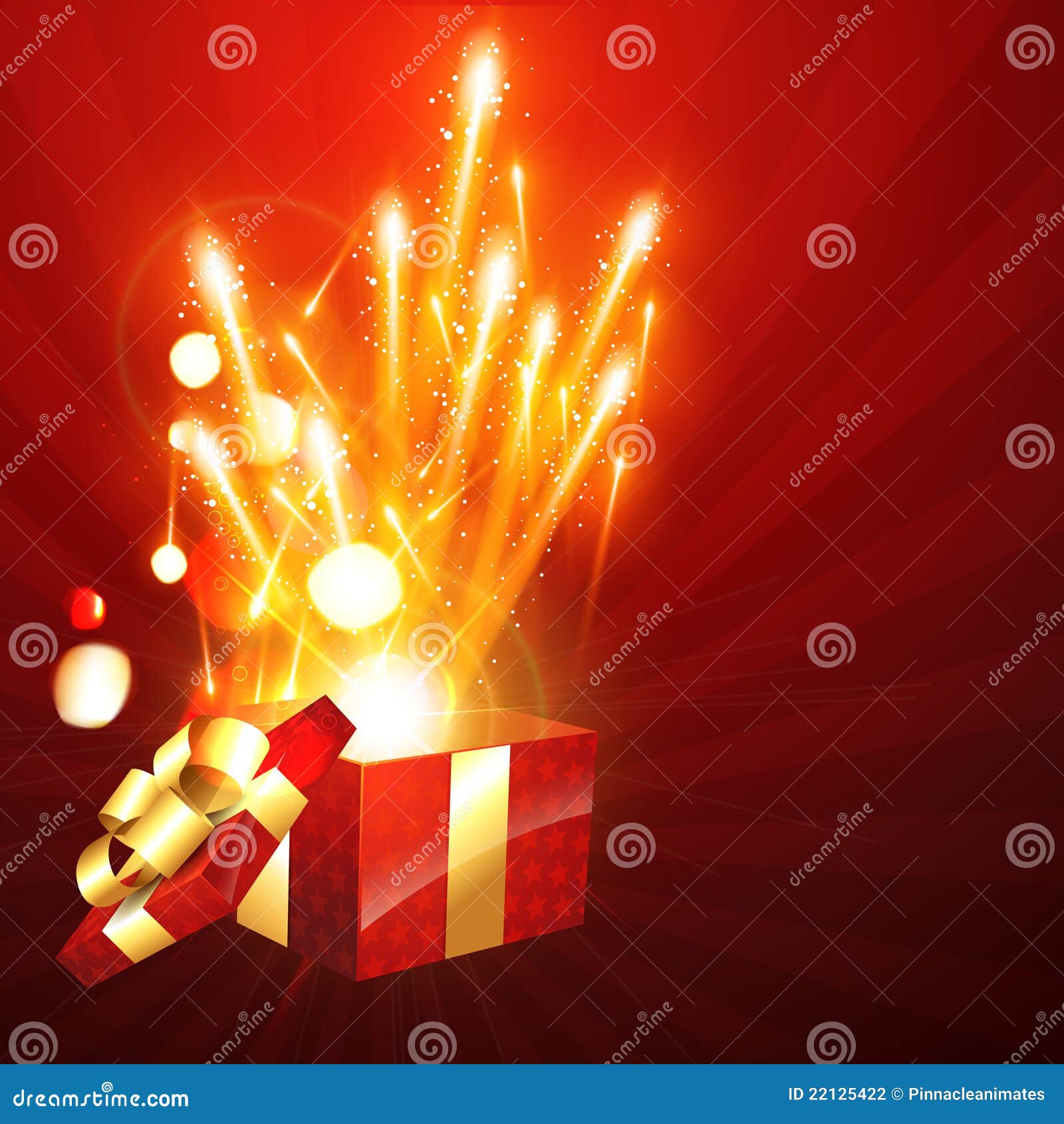 Gift box bursting stock vector. Illustration of celebration - 22125422