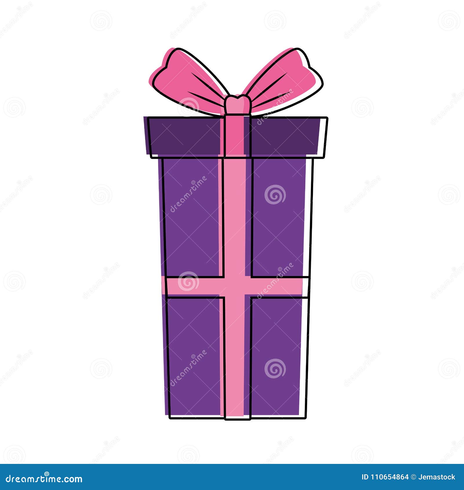 Gift box cartoon stock vector. Illustration of advertisement - 110654864