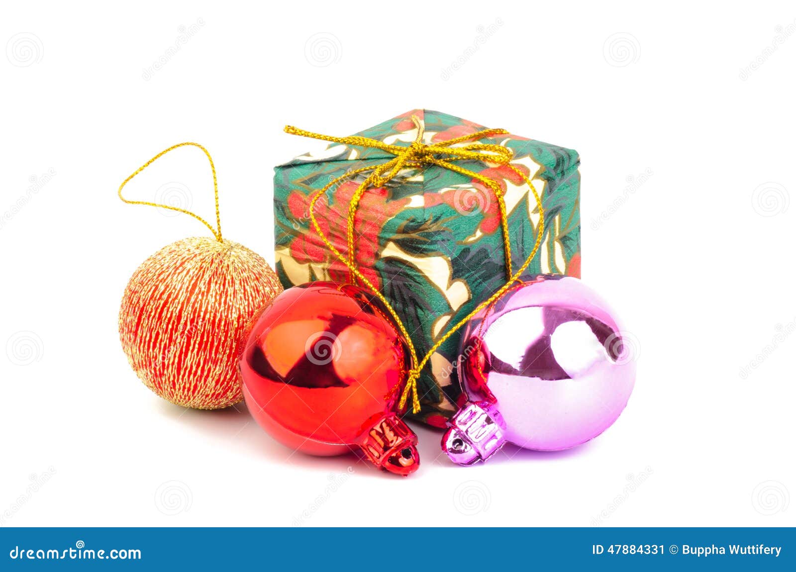 Gift Box and Christmas Ball Stock Image - Image of object, reward: 47884331