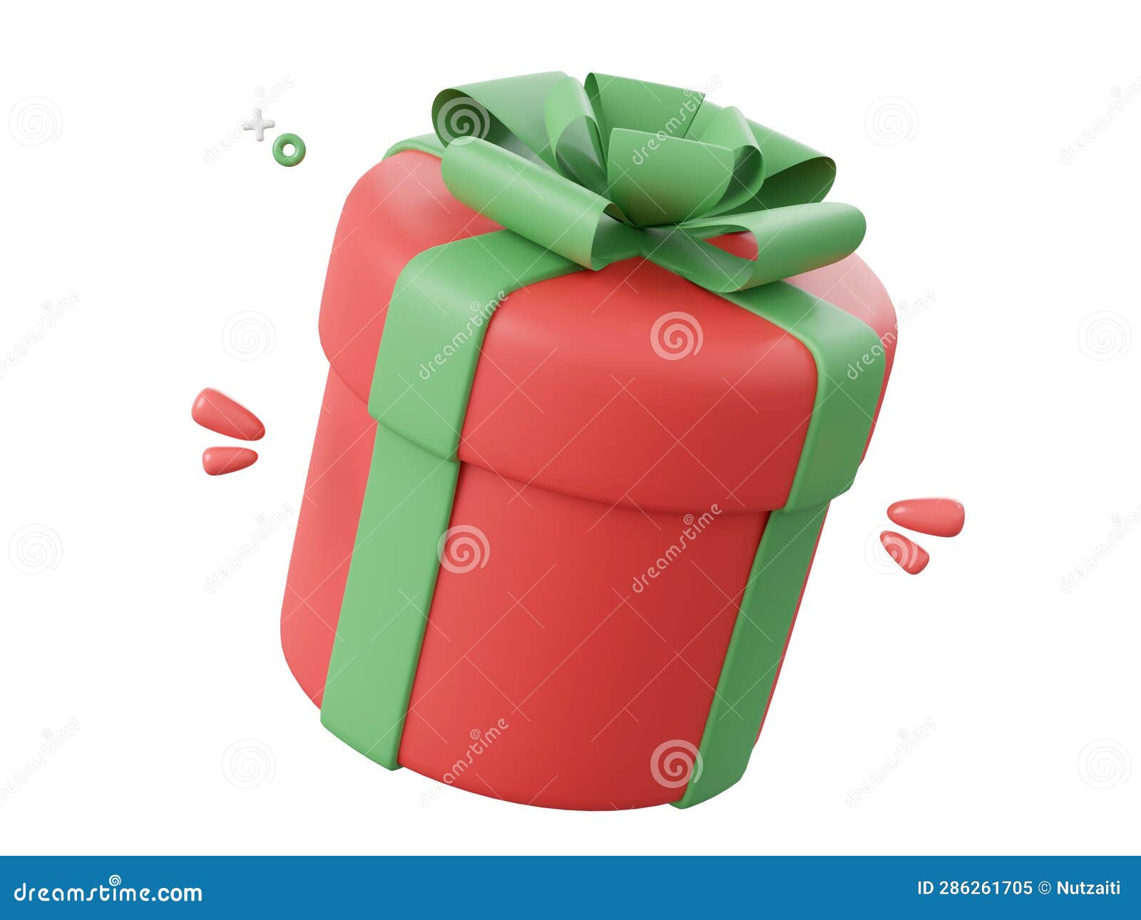 Gift Box, Christmas Theme Elements Stock Illustration - Illustration of ...