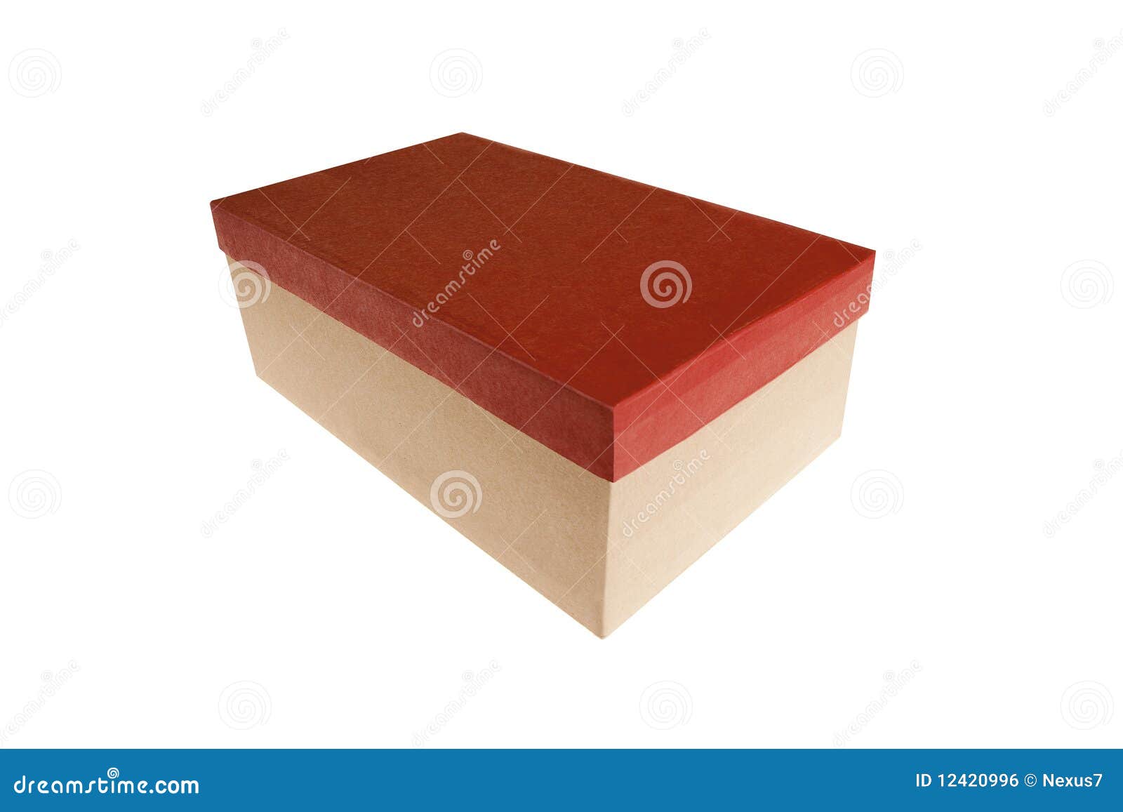 Gift Box Closed stock photo. Image of white, brown, container - 12420996