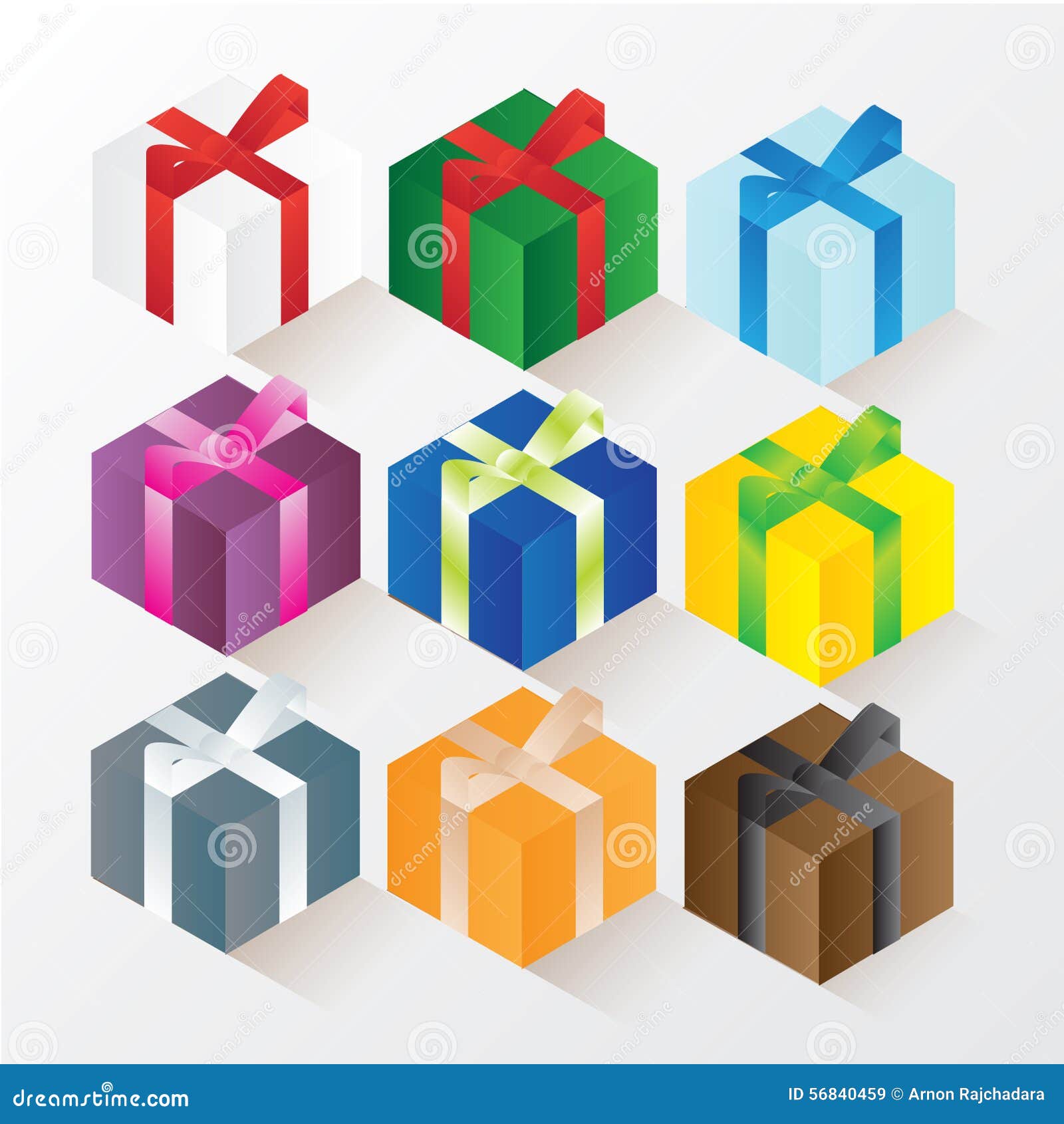 Gift Box Collection Set Vol.1 Stock Vector - Illustration of decoration ...