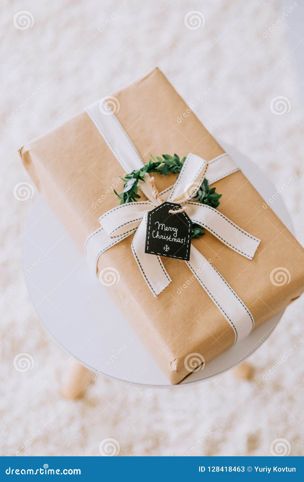 Gift Box Design Style Rustic Craft Packaging Stock Image - Image of ...