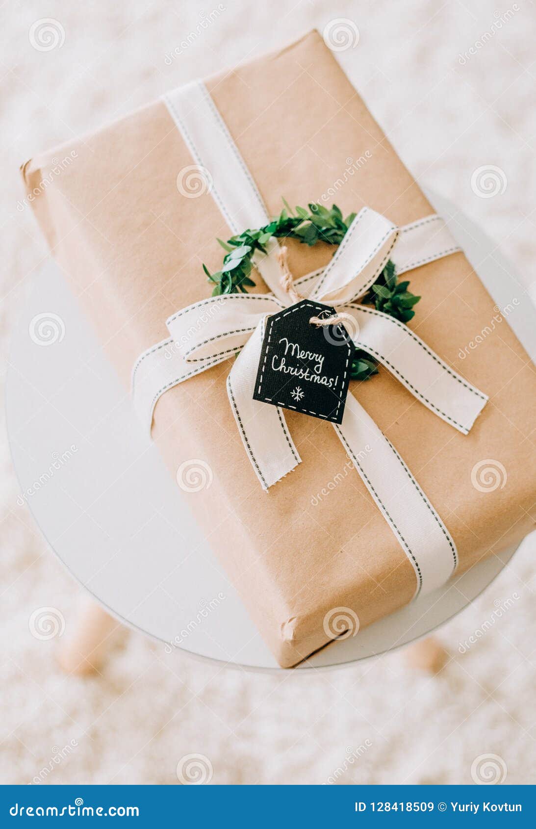 Gift Box Design Style Rustic Craft Packaging Stock Image - Image of ...