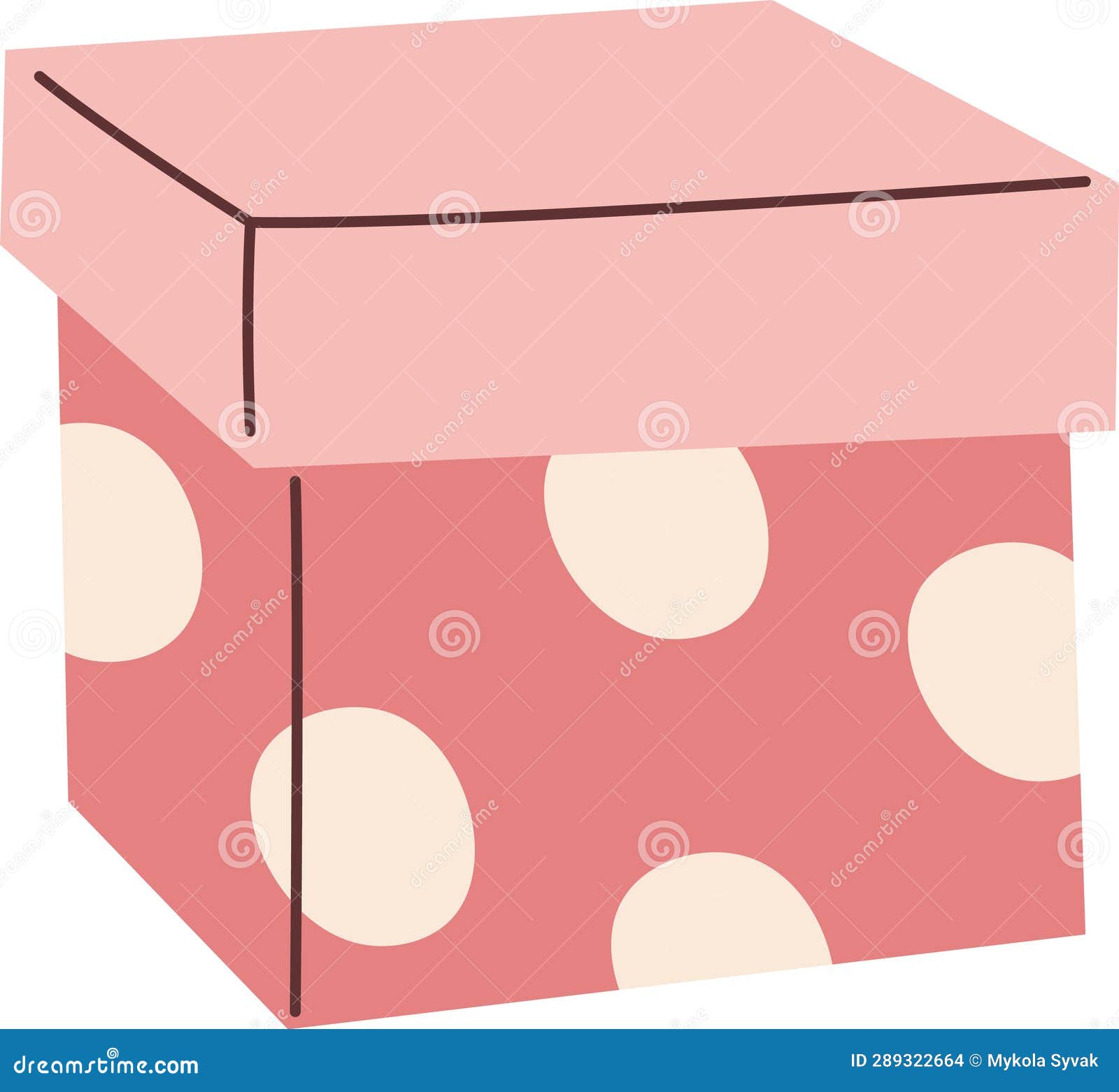 Gift Box Dotted stock vector. Illustration of happy - 289322664