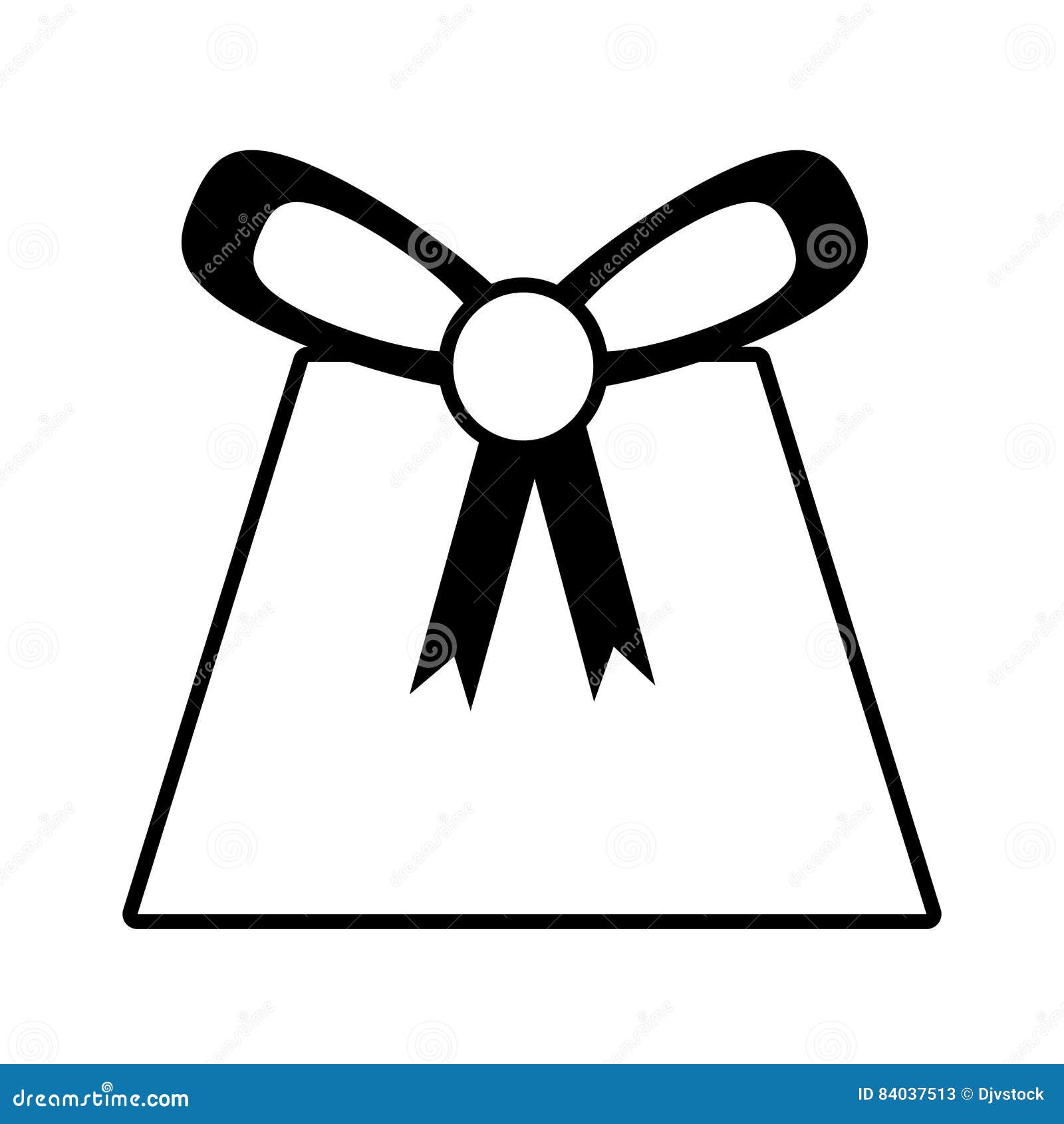 Gift Box Festive Traditional Outline Stock Illustration - Illustration ...