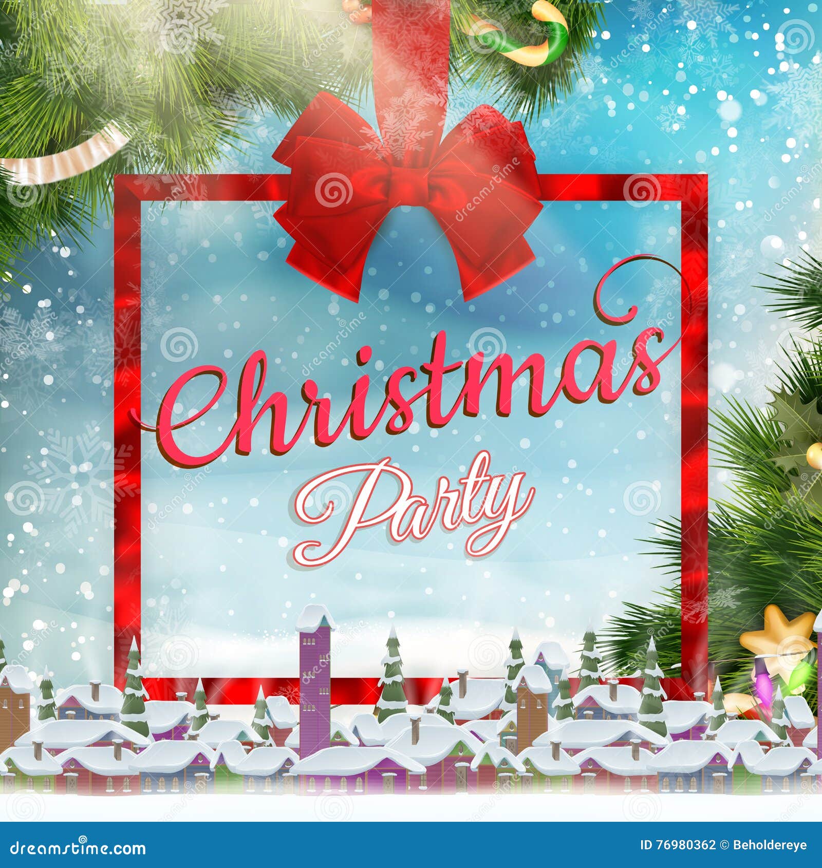 Gift box frame. EPS 10 stock vector. Illustration of happy - 76980362