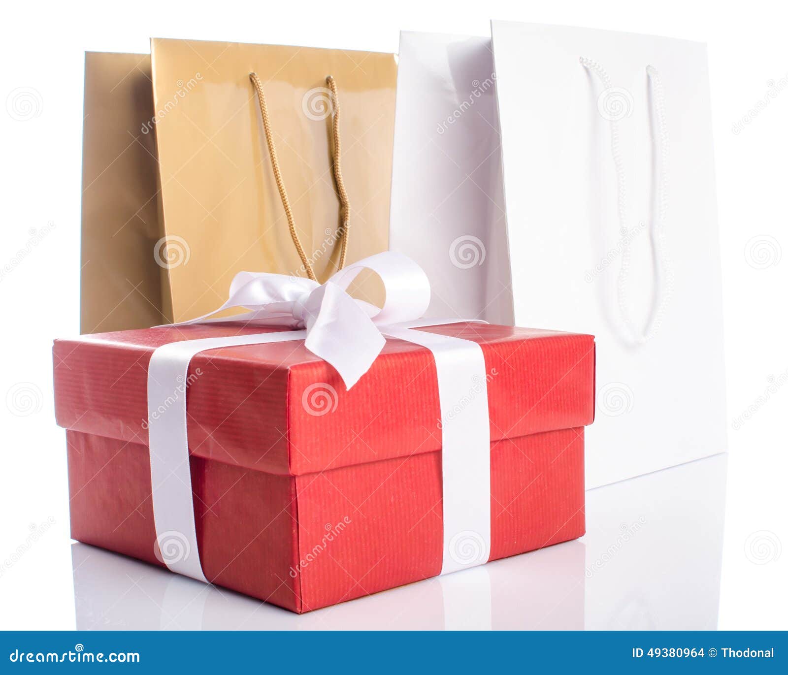 Gift box and gift bags stock photo. Image of shopping - 49380964