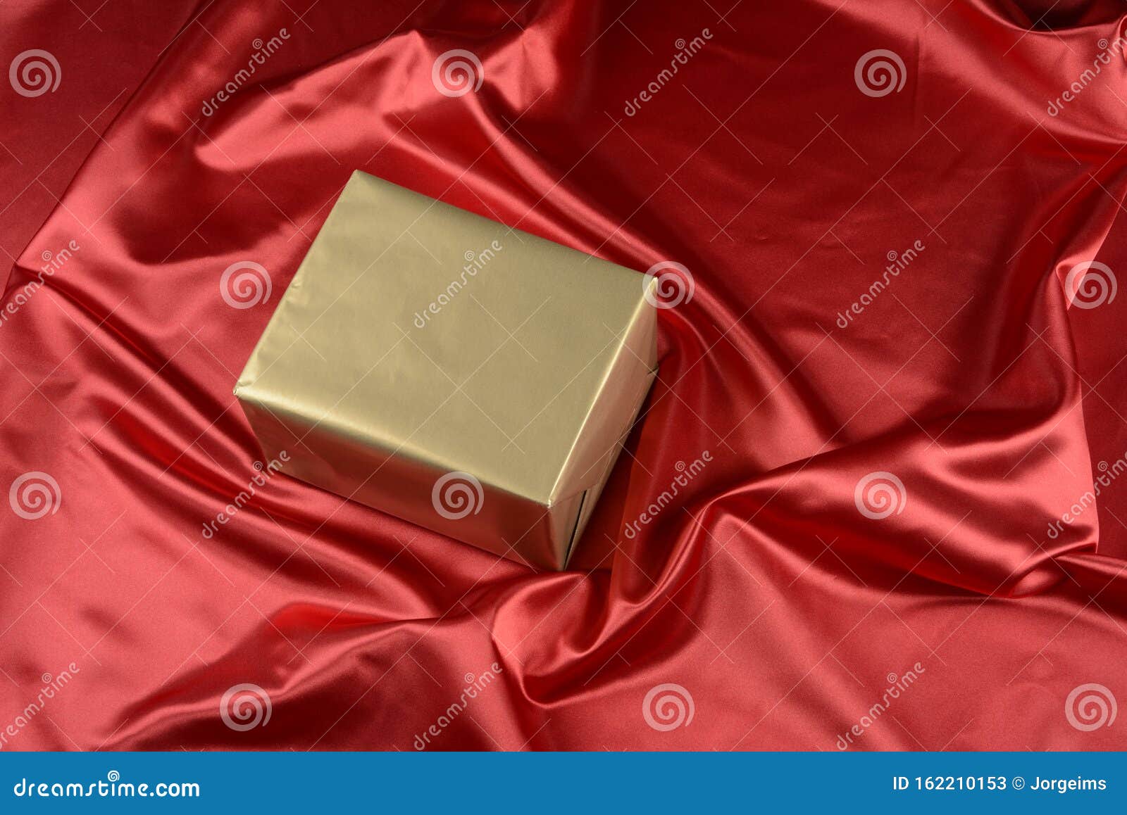 Gift box of golden color stock image. Image of gift - 162210153