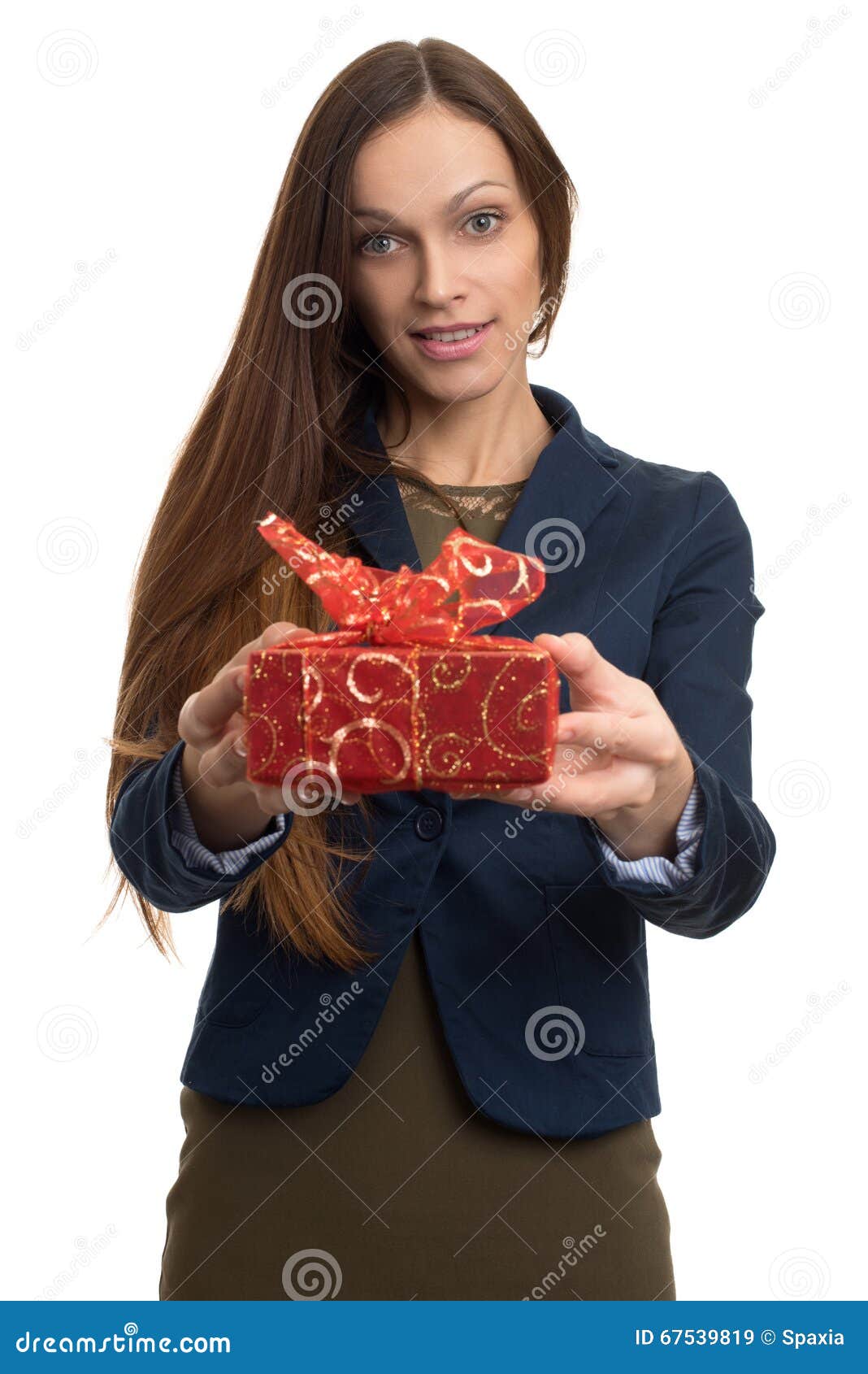 Gift box in hand stock image. Image of greeting, preparation - 67539819