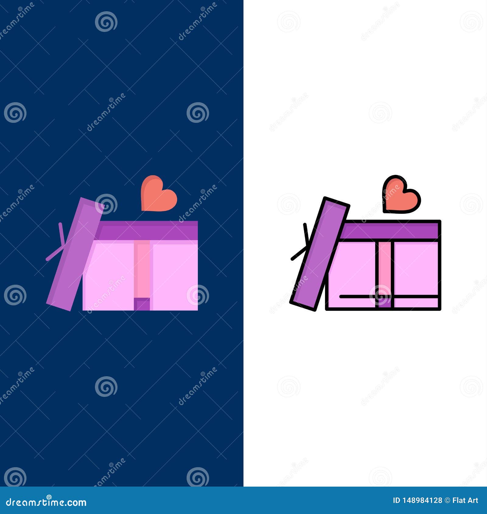 Gift box, Heart, Love stock vector. Illustration of design - 148984128