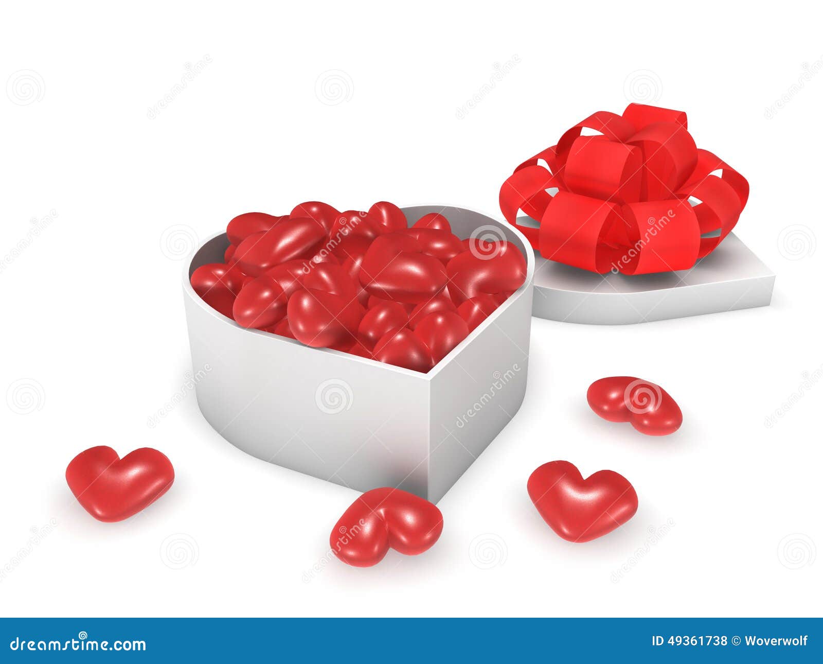 Gift box with hearts stock photo. Image of package, valentine - 49361738