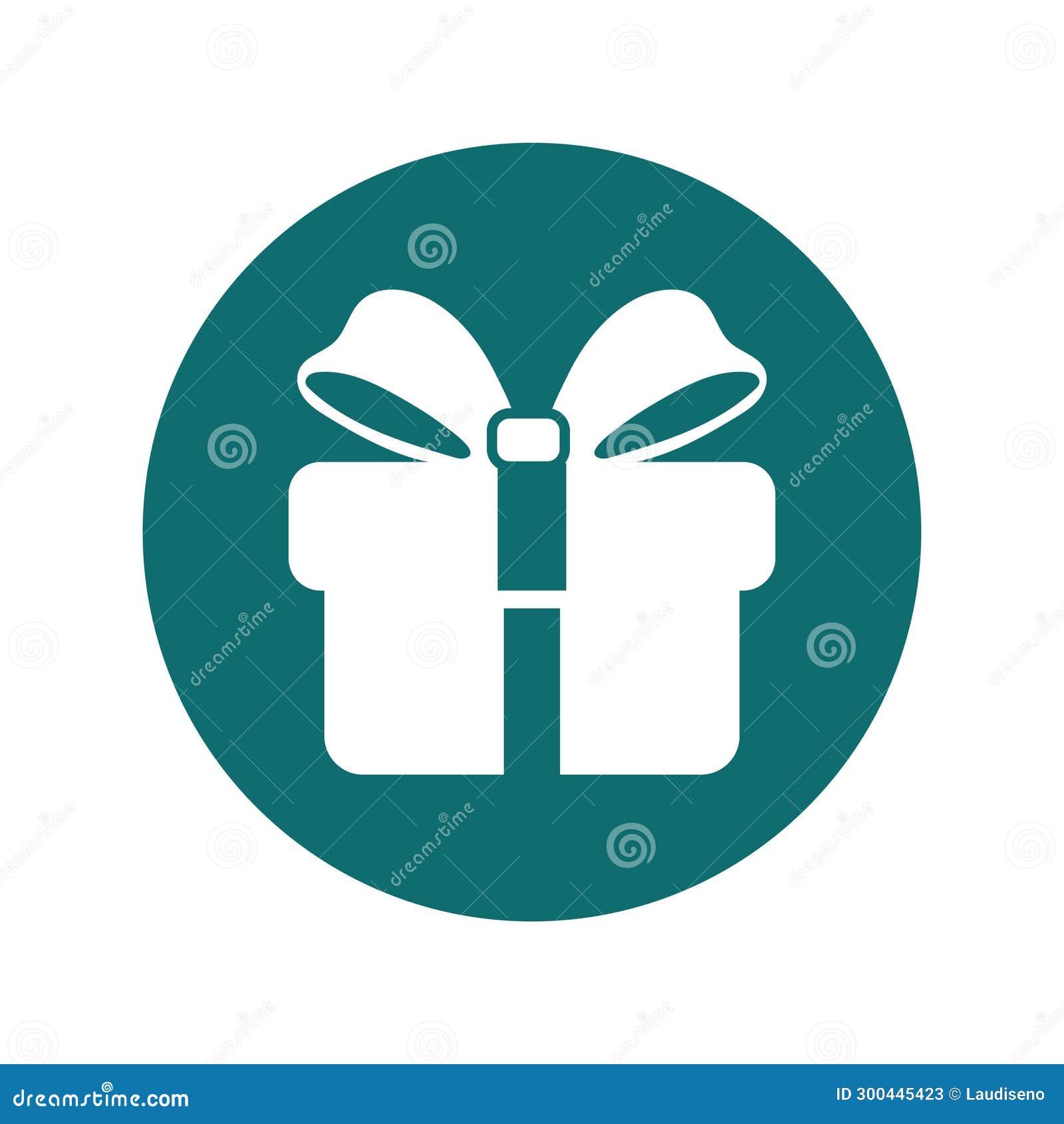 Gift Box Icon Christmas Present Sticker Vector Stock Vector ...