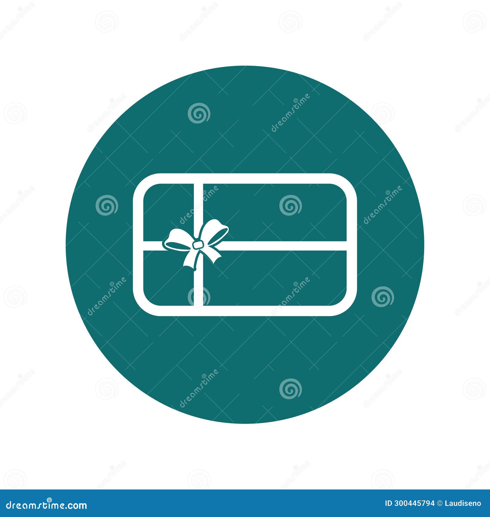 Gift Box Icon Christmas Present Sticker Vector Stock Illustration ...