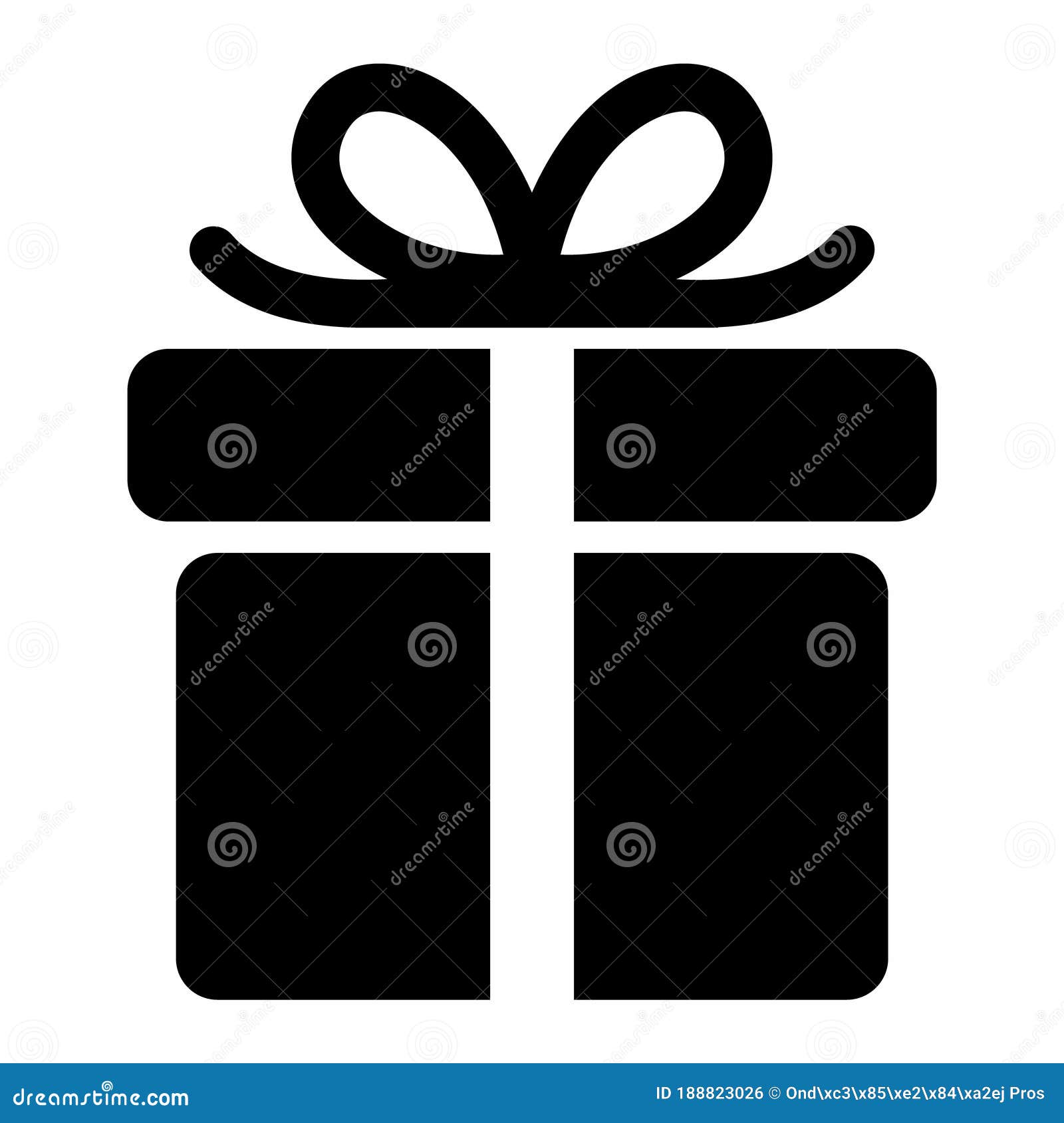 Gift Box Icon Design. Vector Present Symbol Isolated on White ...