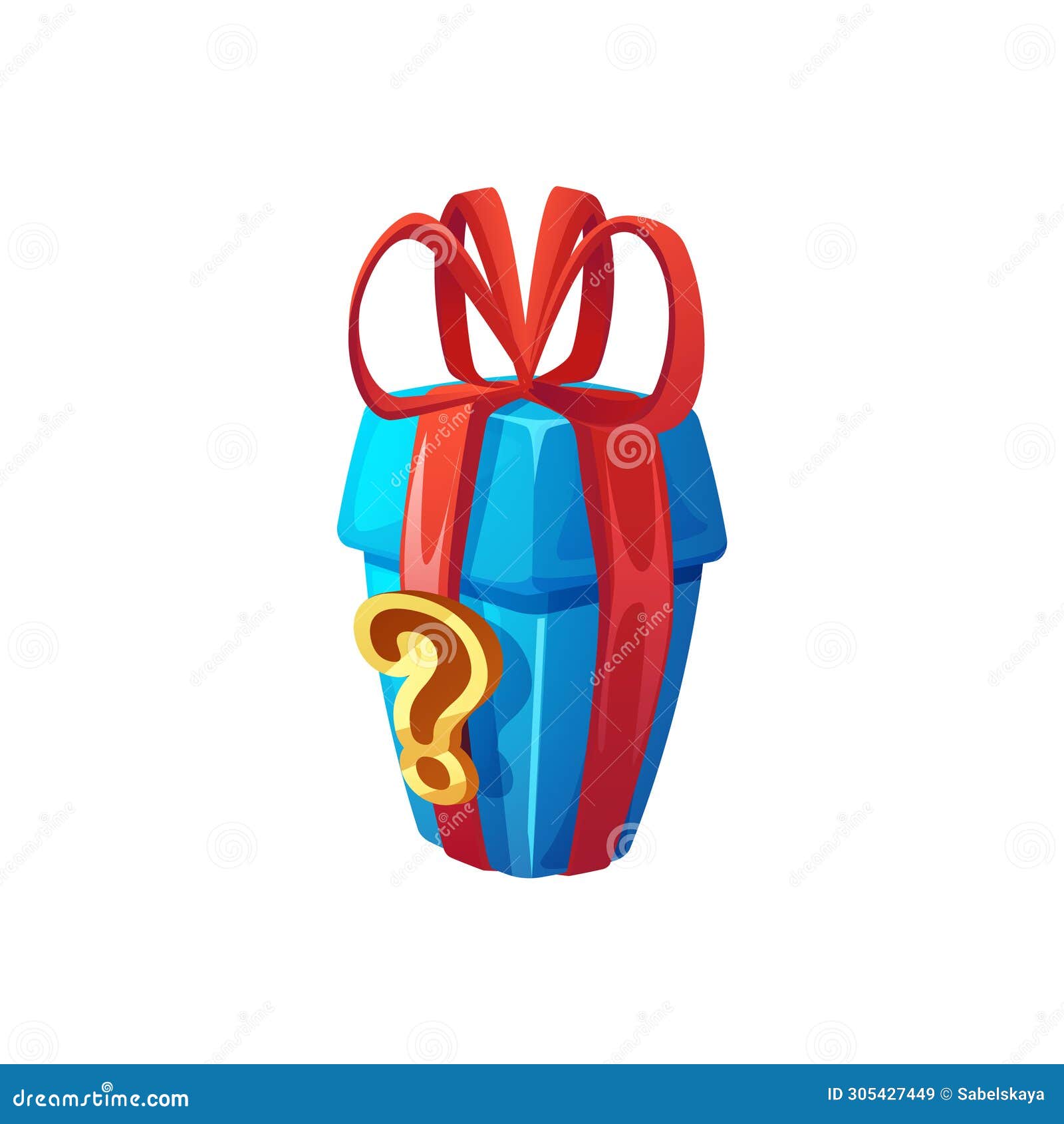 Gift Box Icon, Game Design Element, Vector Illustration Isolated on ...