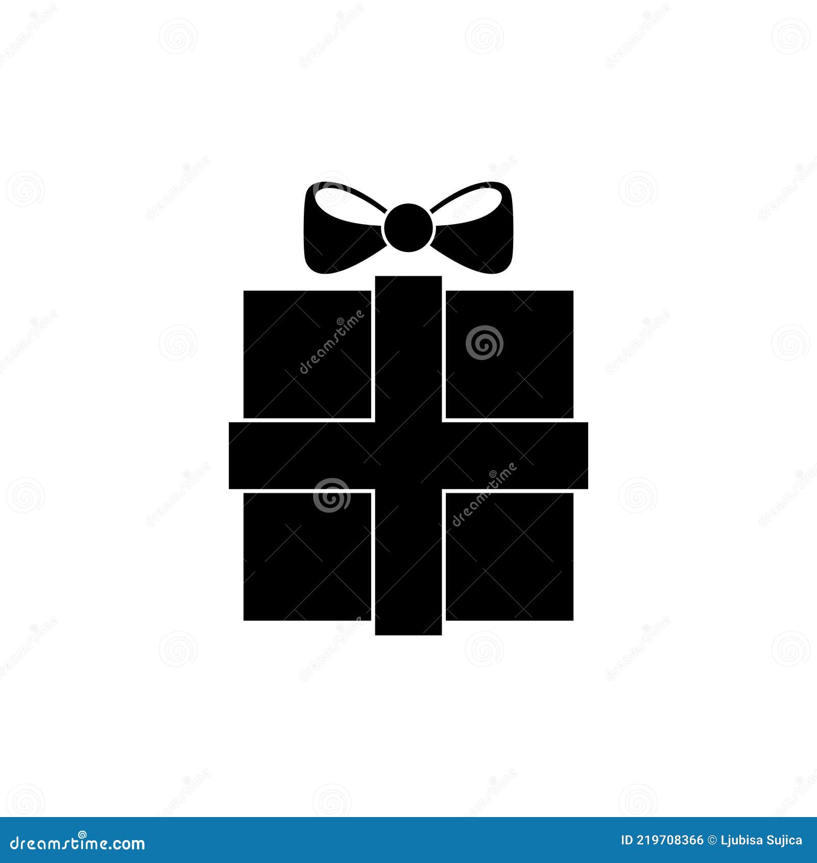 Gift Box Icon Isolated on White Background Stock Vector - Illustration ...