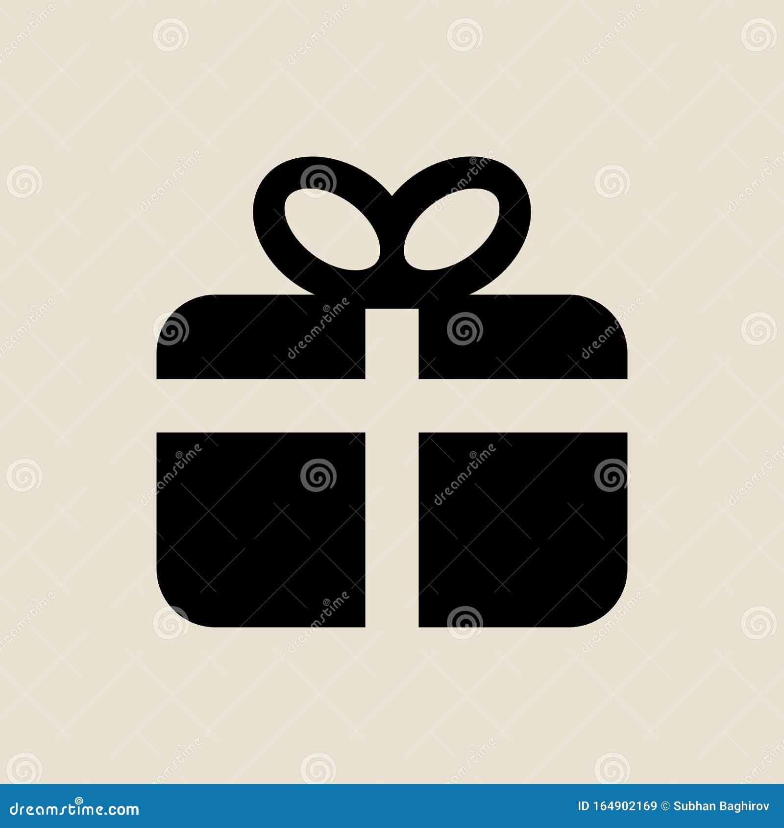 Gift Box Icon Simple Flat Style Christmas Symbol Stock Vector ...