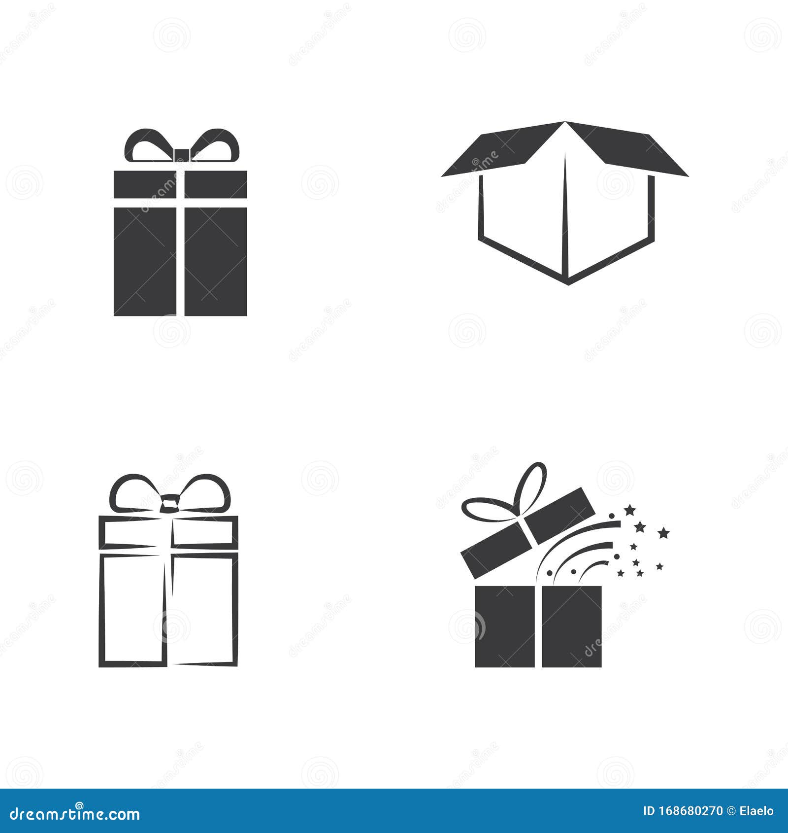 Gift Box Icon Vector Illustration Design Logo Stock Vector ...