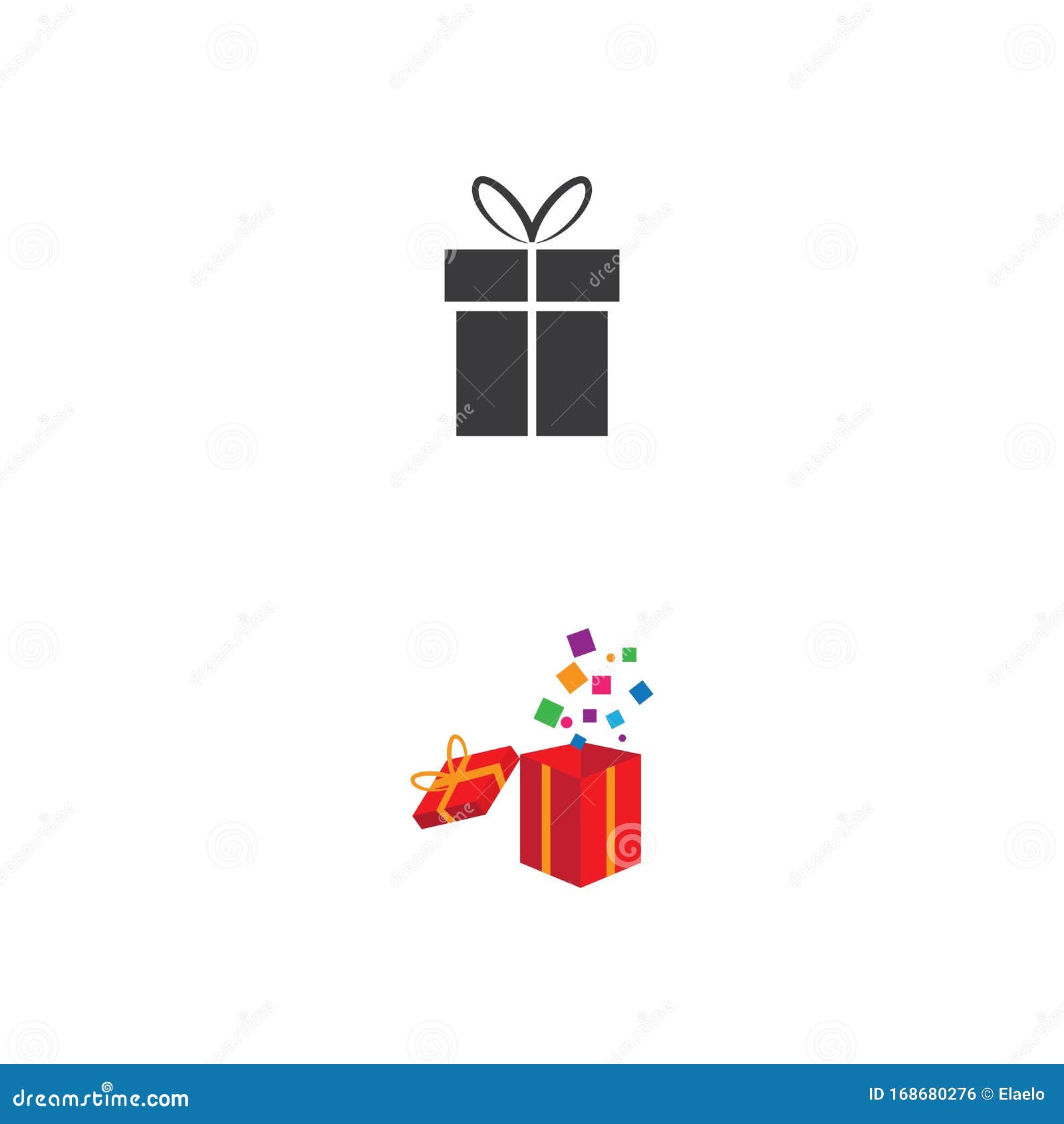 Gift Box Icon Vector Illustration Design Logo Stock Vector ...