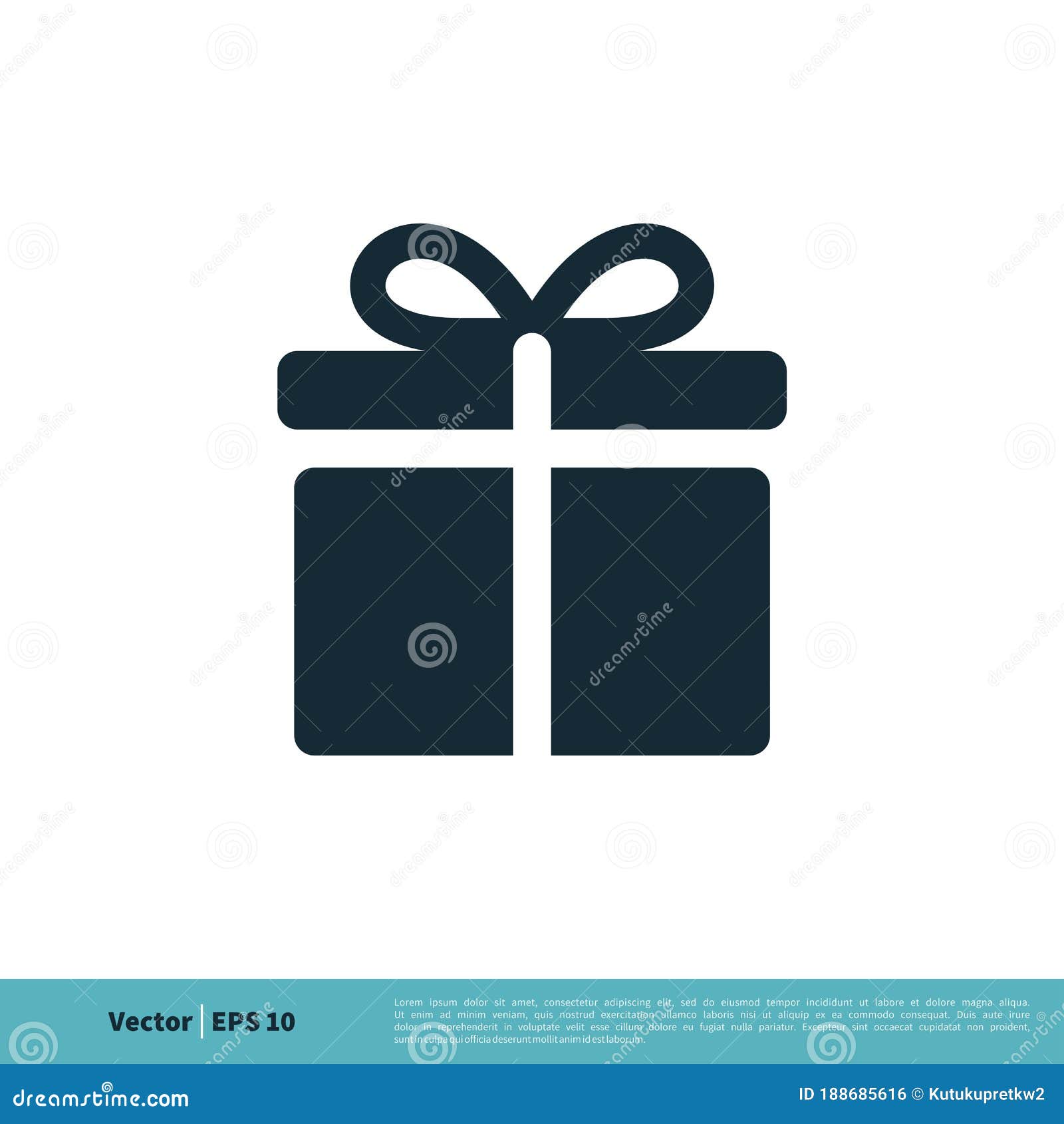 Gift Box Icon Vector Logo Template Illustration Design. Vector EPS 10 ...